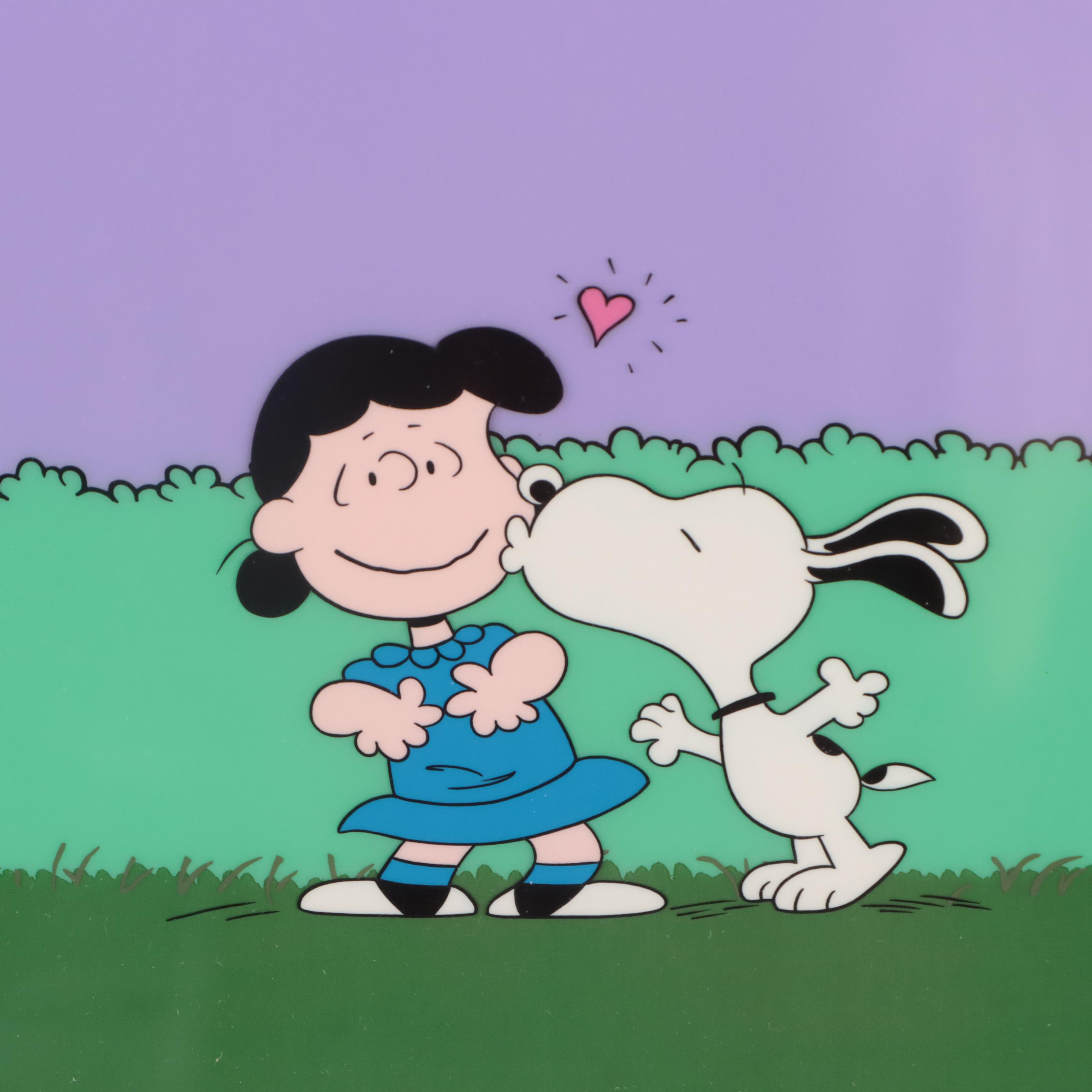 Bill Melendez Sericel of Lucy and Snoopy "Germs of Endearment" | EBTH