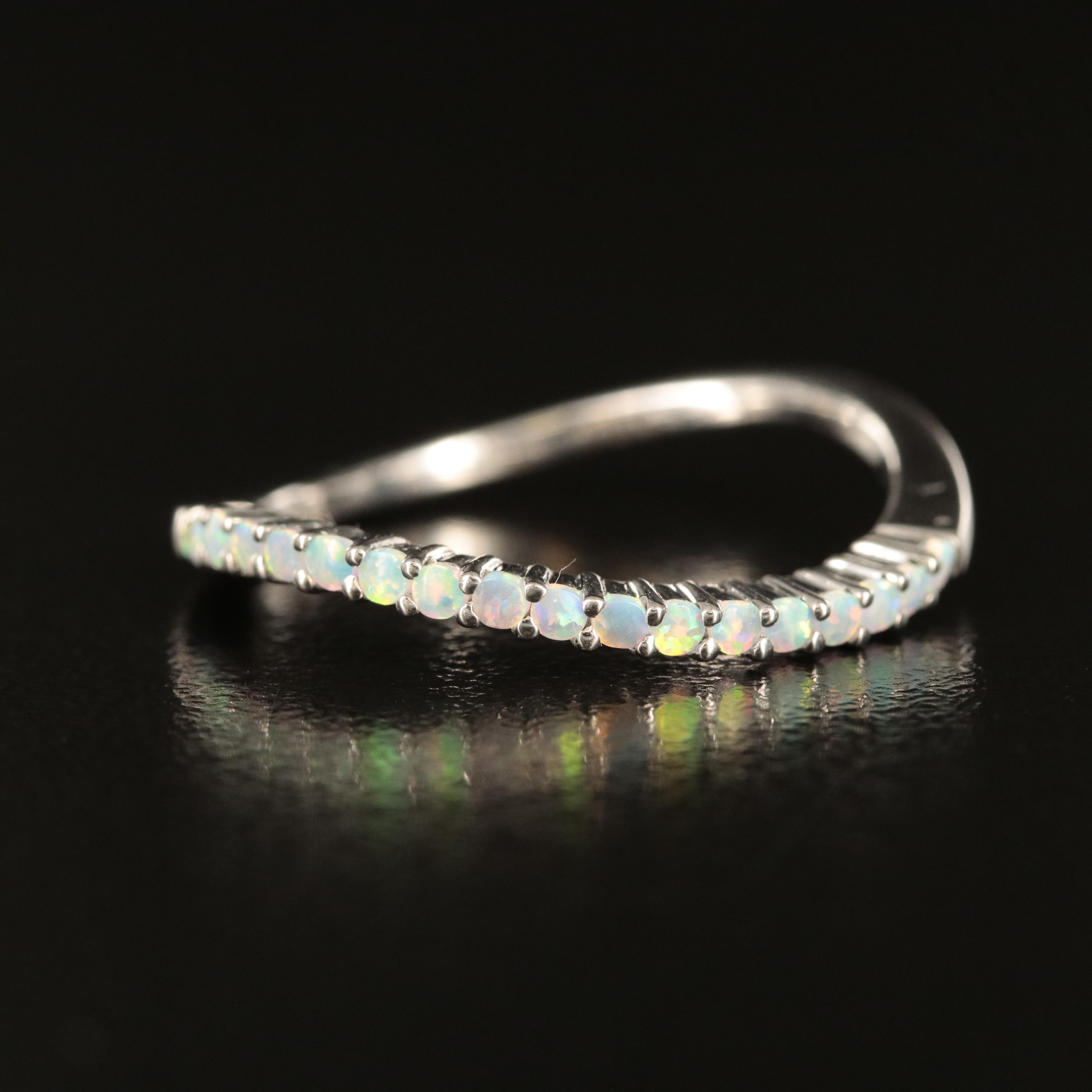 Sterling Silver Chrome Diopside and Opal Spider Ring | EBTH