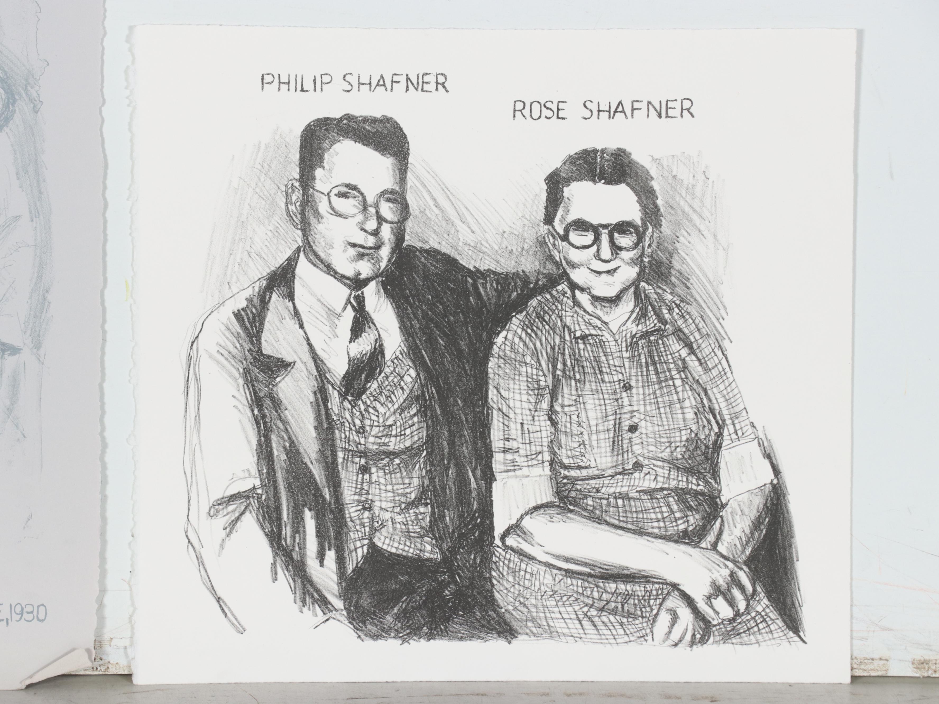 Sid Chafetz Lithographs "Philip and Rose Shafner" & "The Gabrilowitz ...