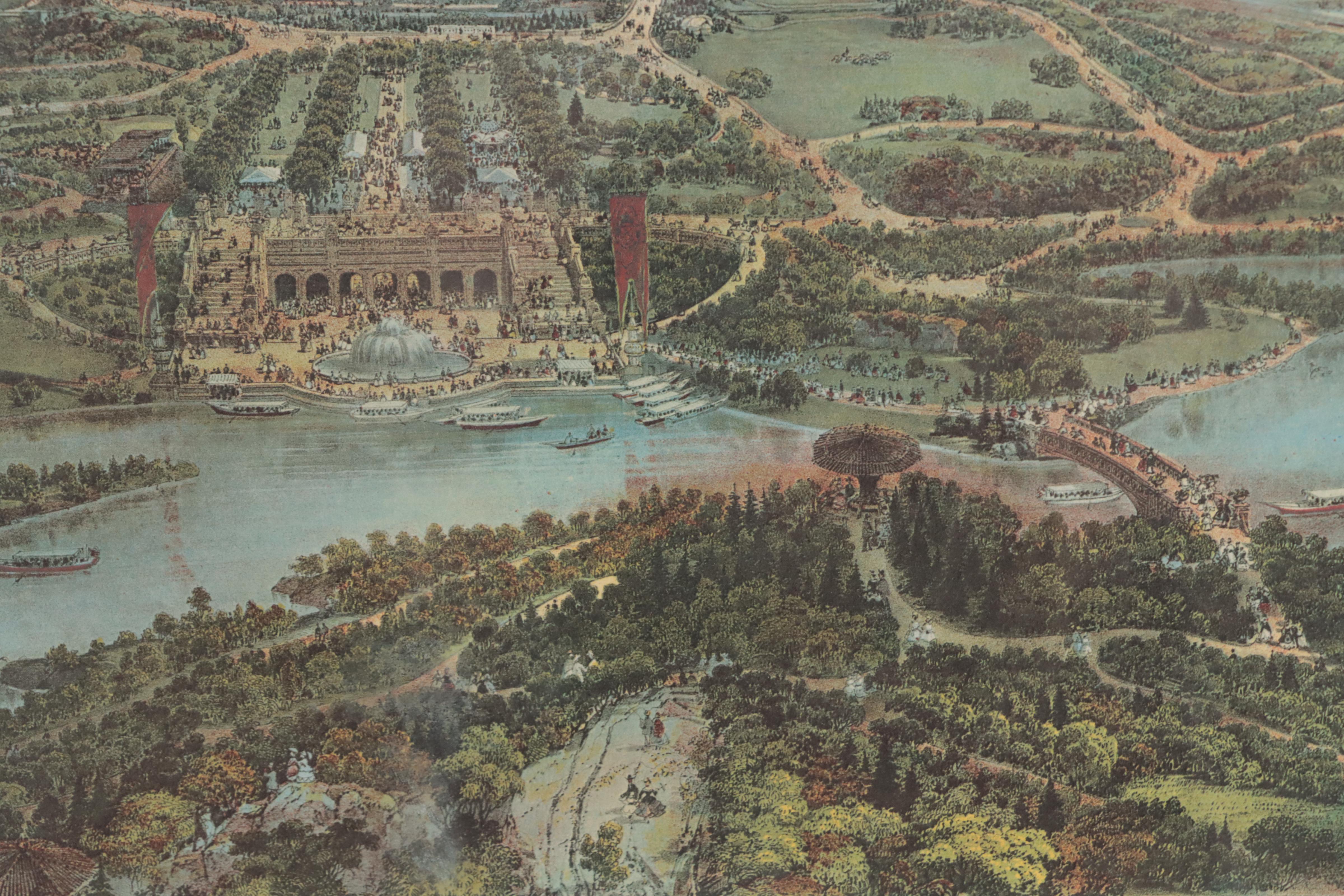 Offset Lithograph After John Bachmann and Julius Bien "Central Park" | EBTH