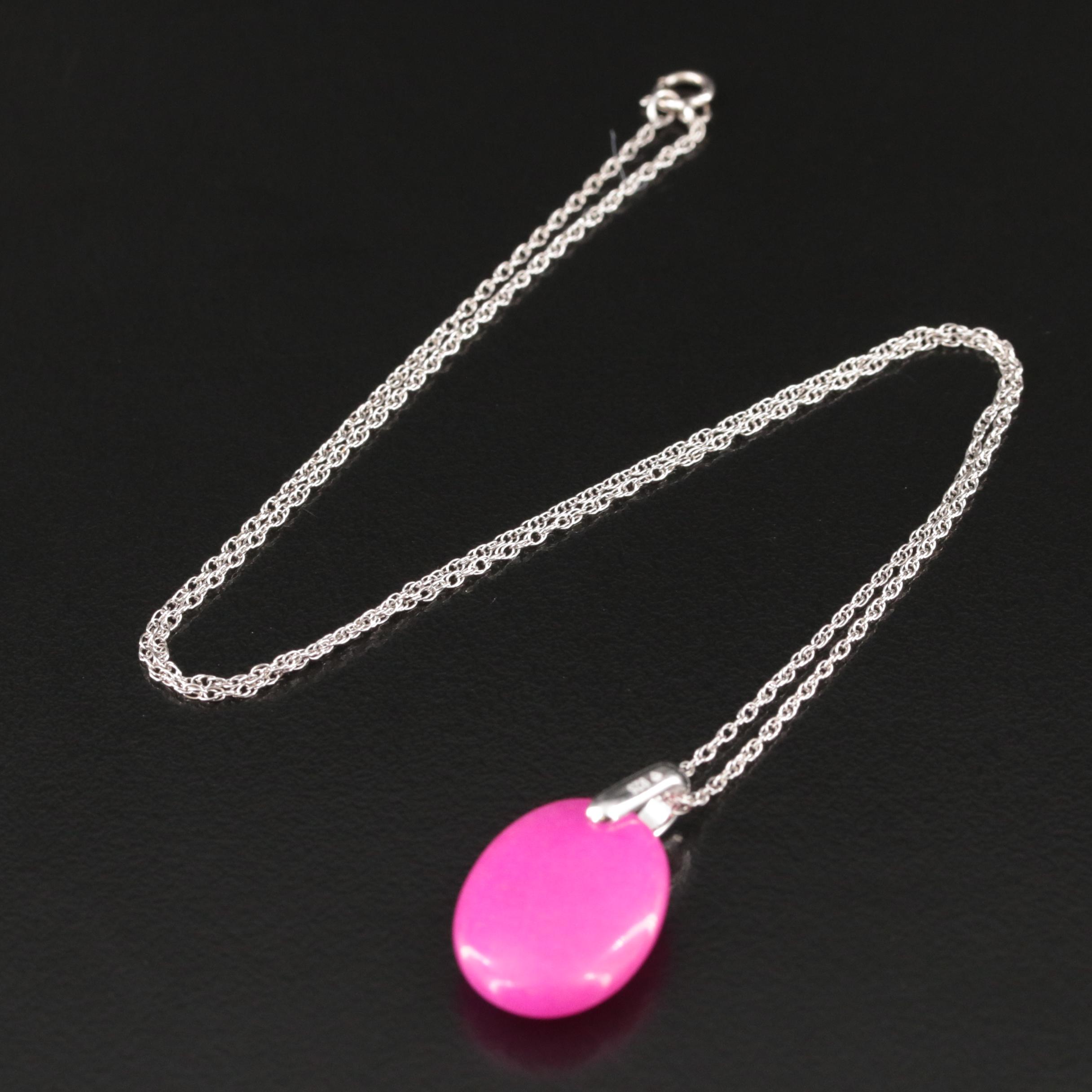 Sterling Quartzite Cross Pendant Necklace | EBTH