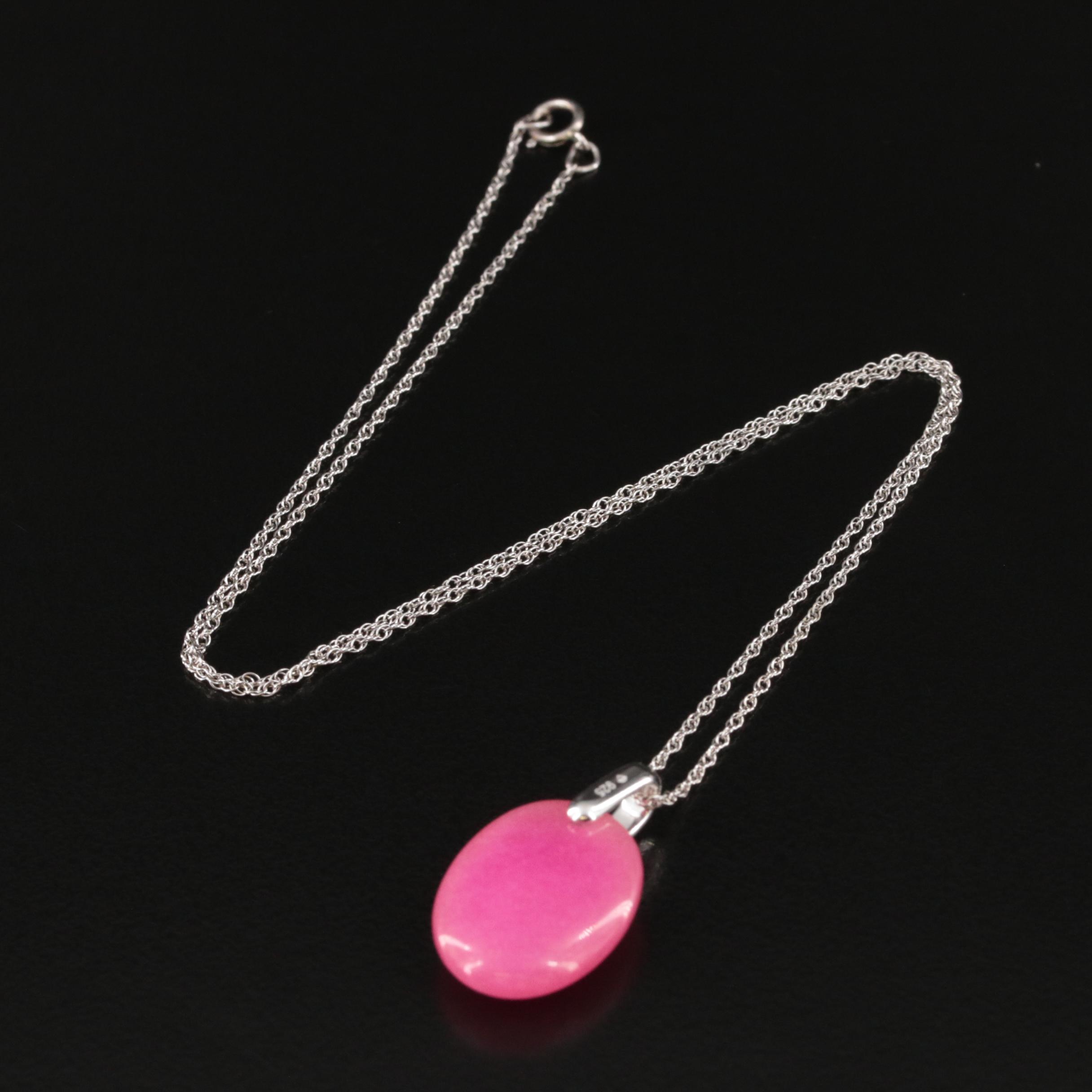 Sterling Quartzite Cross Pendant Necklace | EBTH
