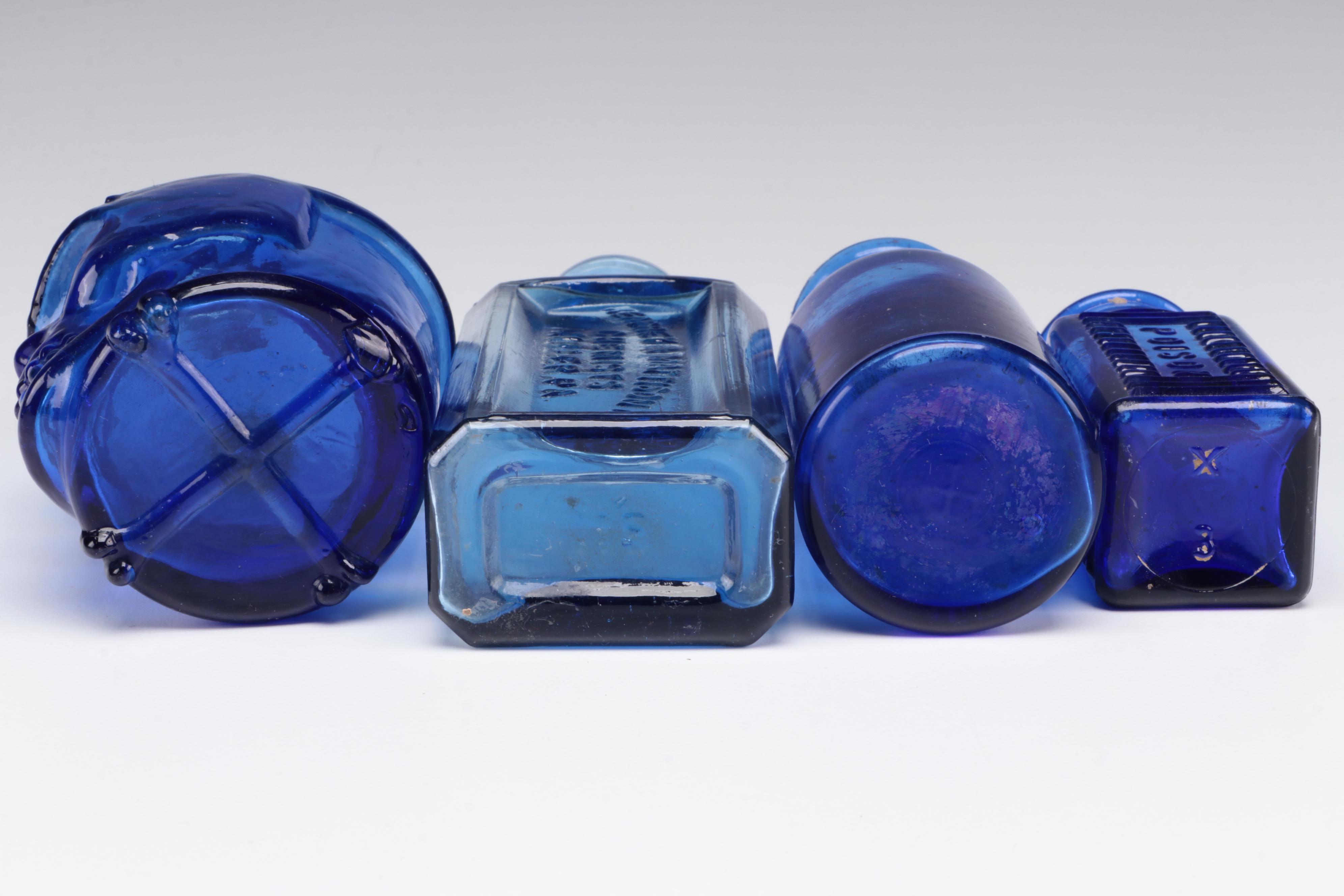Keasbey & Mattison, Chelf Chemical and Other Cobalt Glass Bottles | EBTH