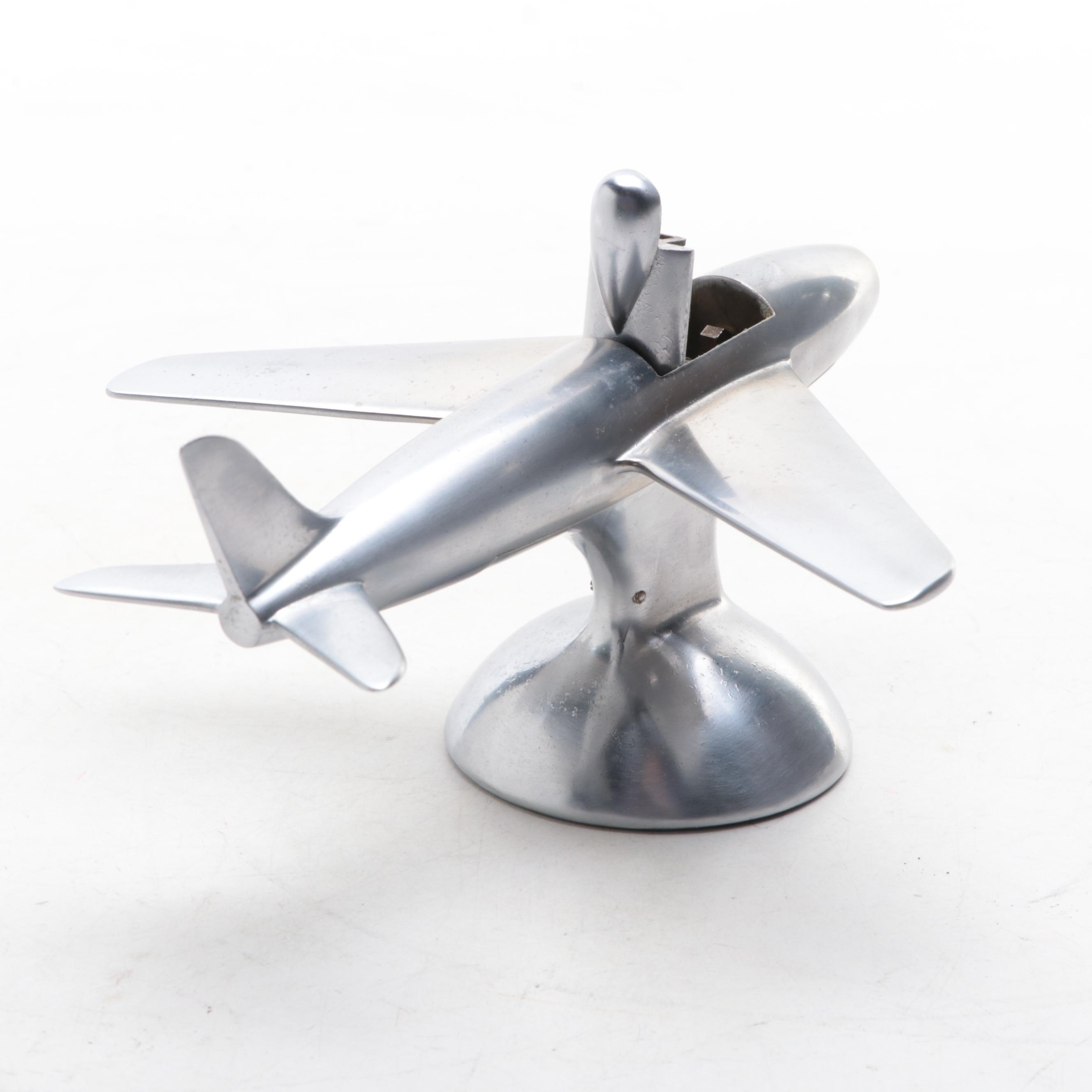 Dunhill Chrome Airplane Table Lighter with Other Novelty Lighter and ...