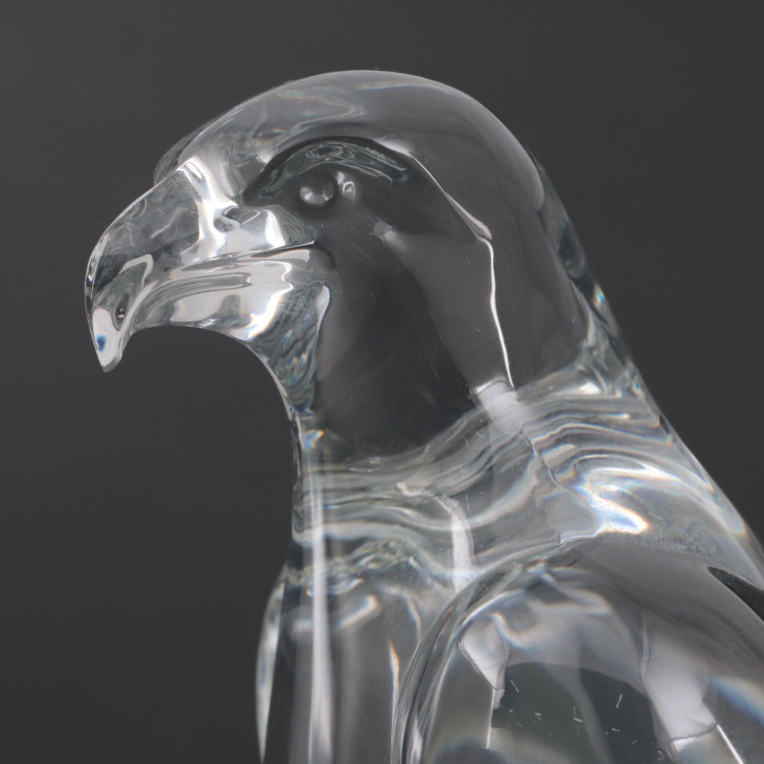 Baccarat Crystal "Falcon" Figurine, Late 20th Century | EBTH