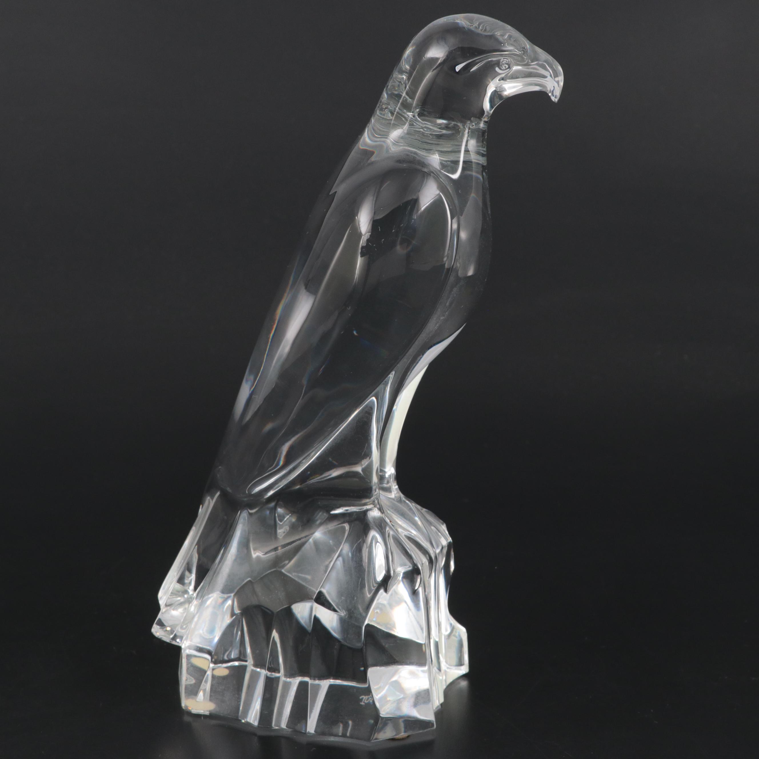 Baccarat Crystal "Falcon" Figurine, Late 20th Century | EBTH