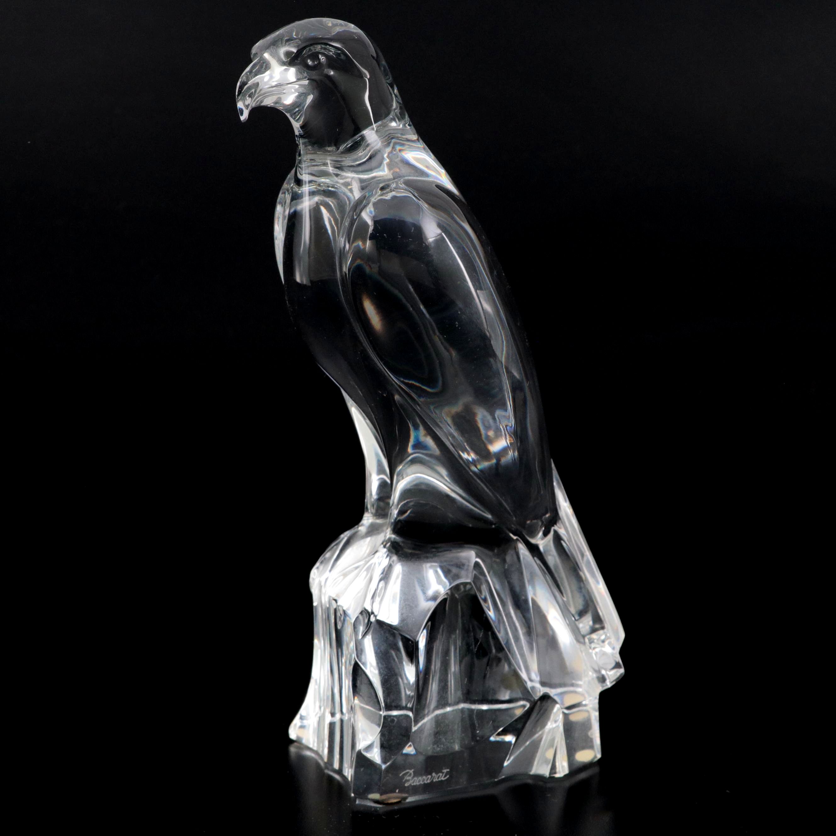 Baccarat Crystal "Falcon" Figurine, Late 20th Century | EBTH