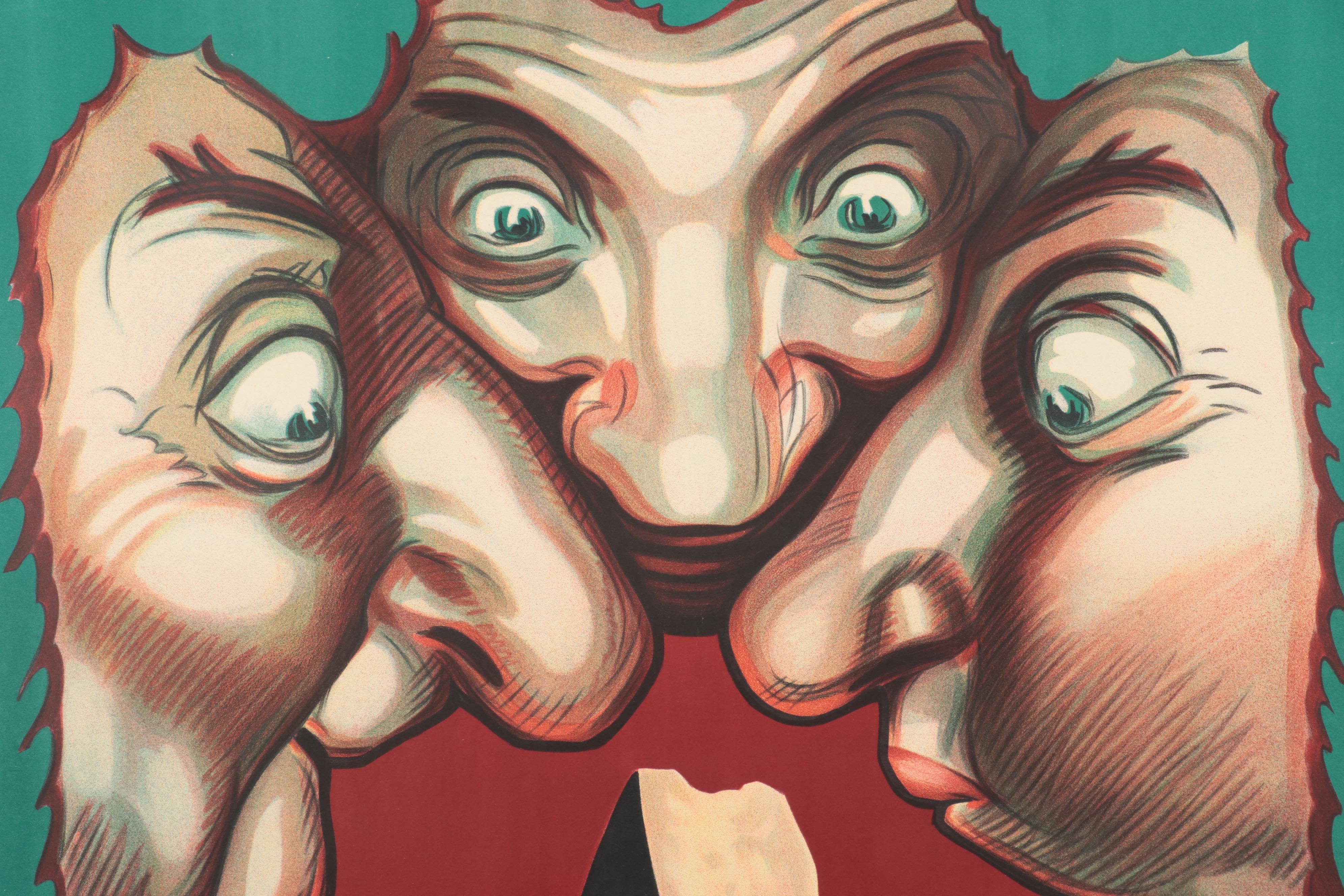 Archille Mauzan Lithograph Poster "Bertozzi Parmigiano Reggiano," 1930 ...