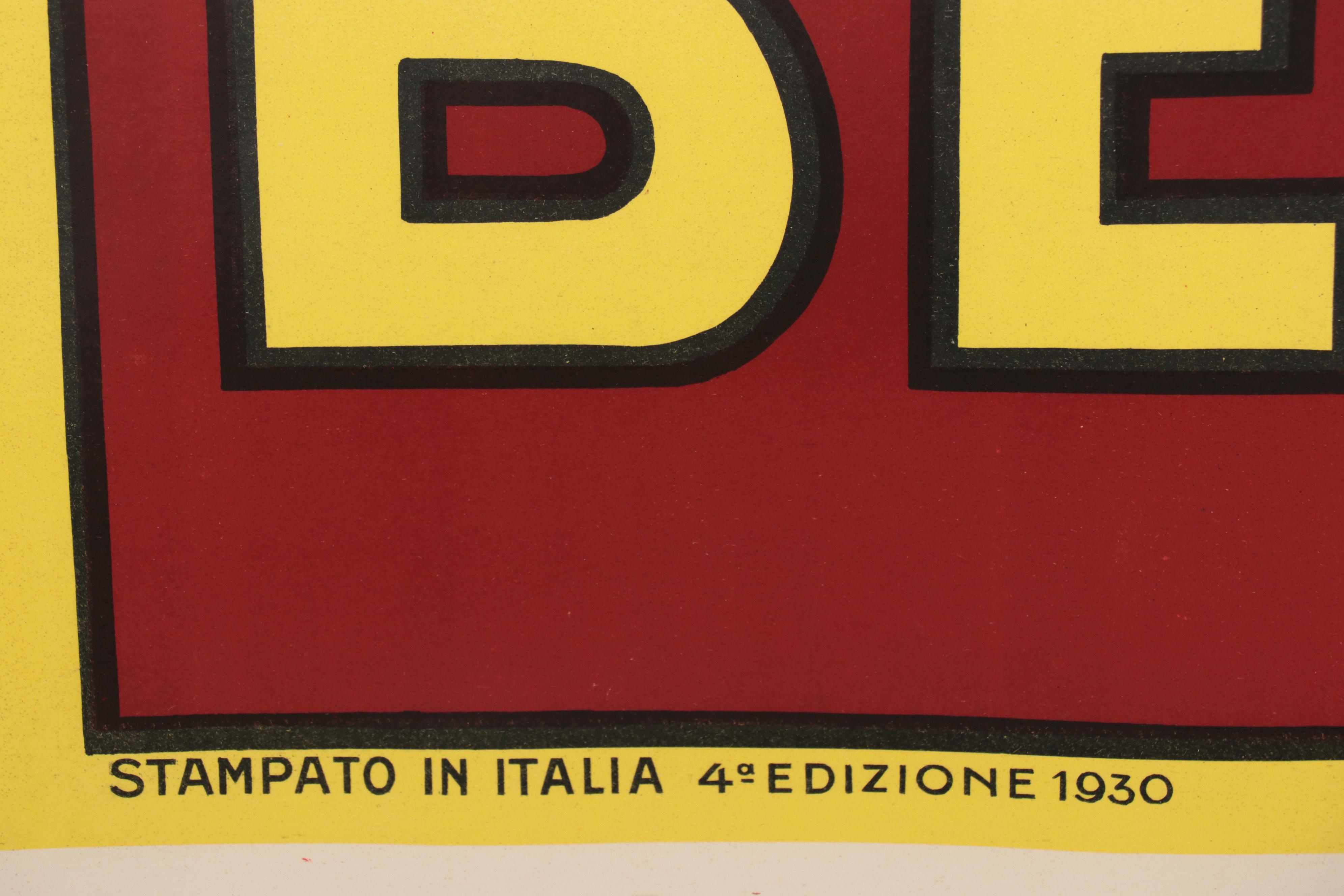 Archille Mauzan Lithograph Poster "Bertozzi Parmigiano Reggiano," 1930 ...