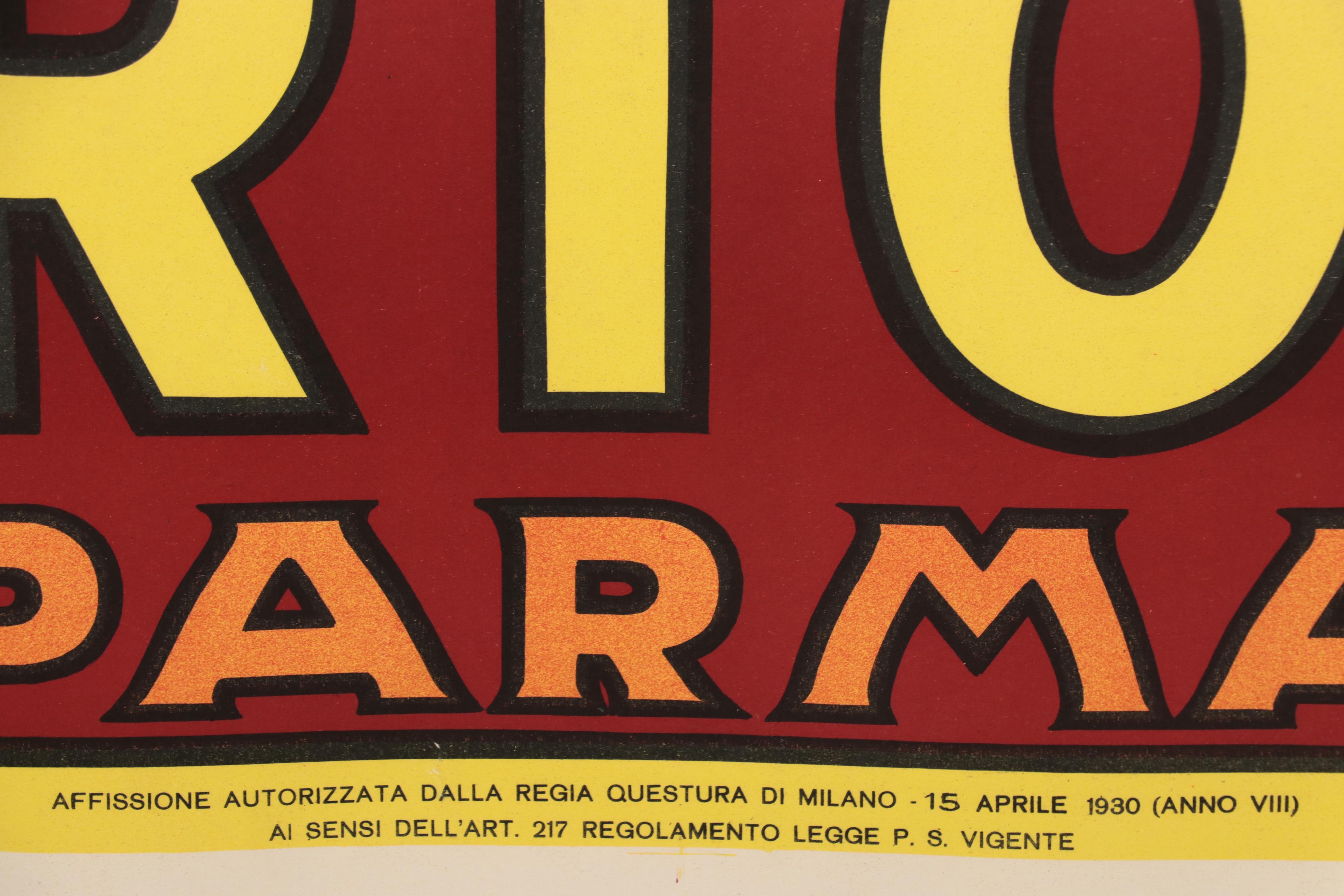 Archille Mauzan Lithograph Poster "Bertozzi Parmigiano Reggiano," 1930 ...