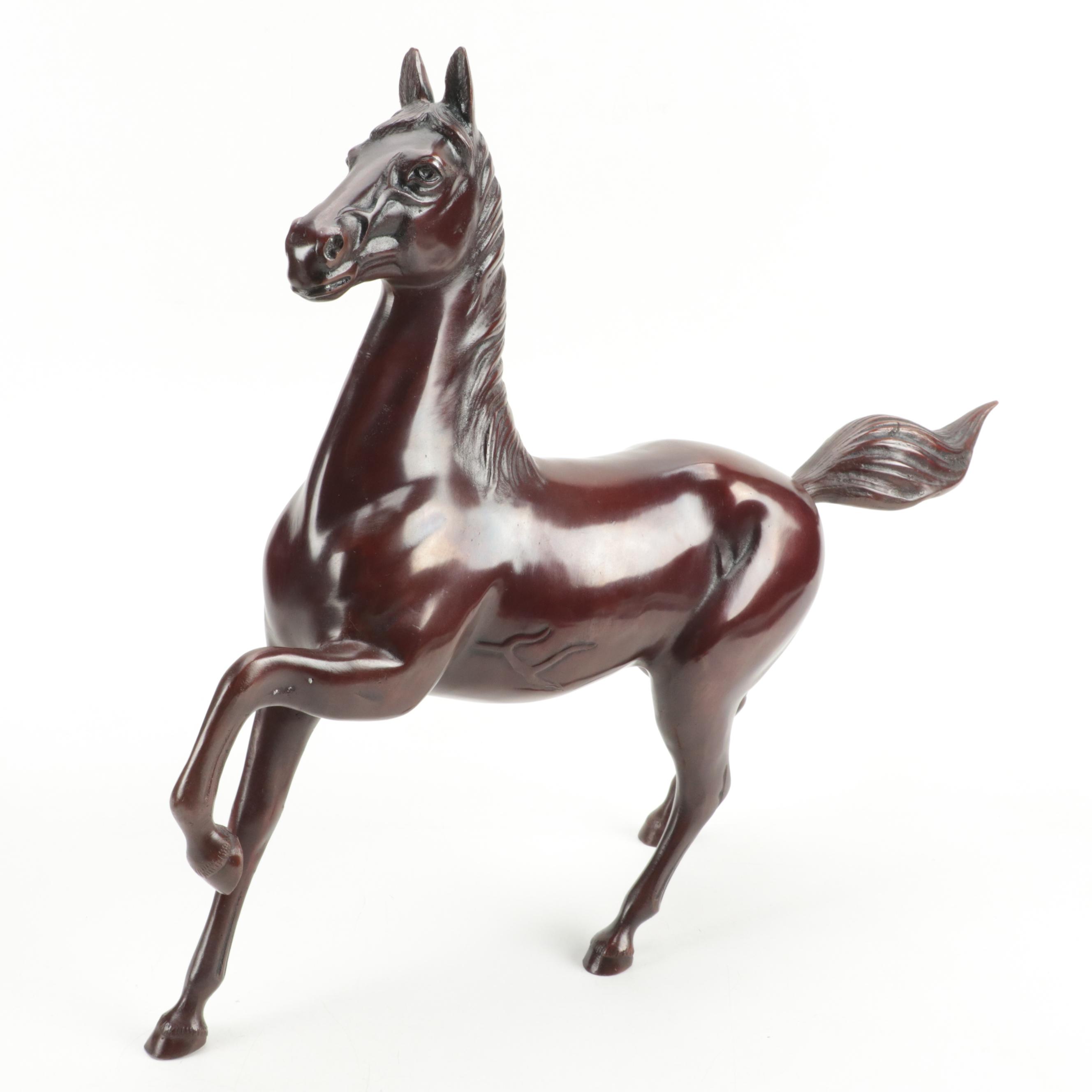 Bronze Morgan Horse Figurine, 20th Century | EBTH