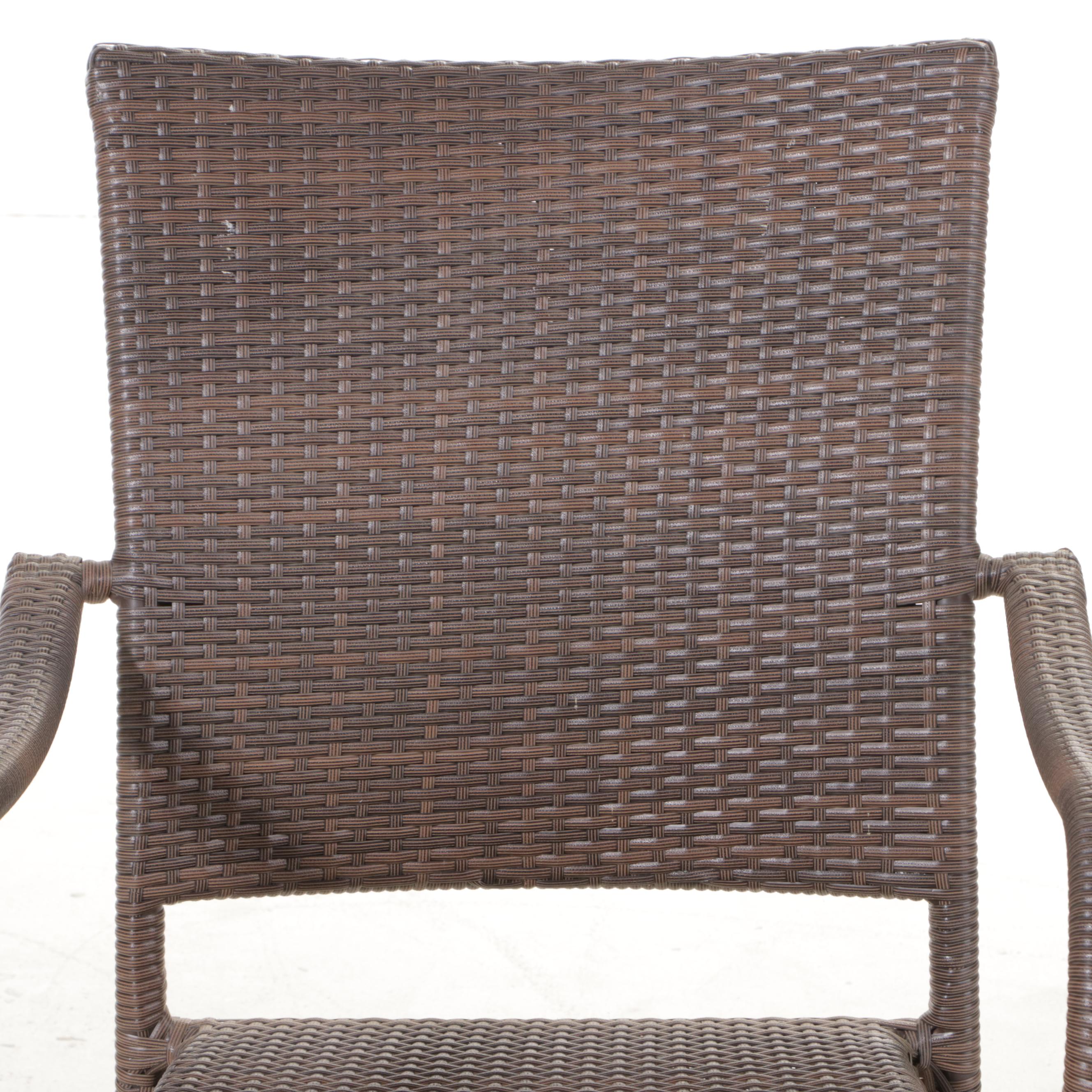 Three-Piece Pelican Reef Resin Wicker and Aluminum Patio Bistro Set | EBTH
