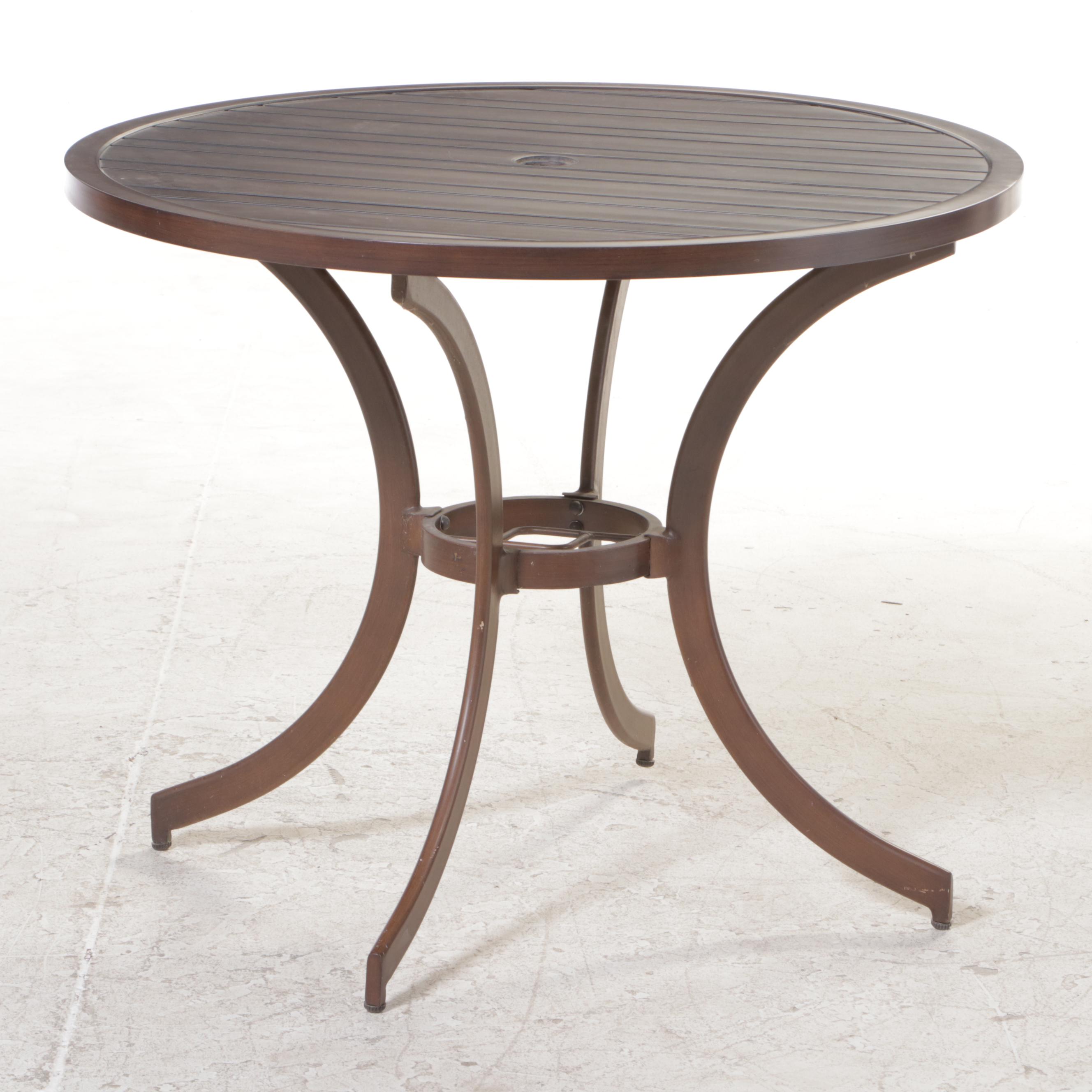 Three-Piece Pelican Reef Resin Wicker and Aluminum Patio Bistro Set | EBTH