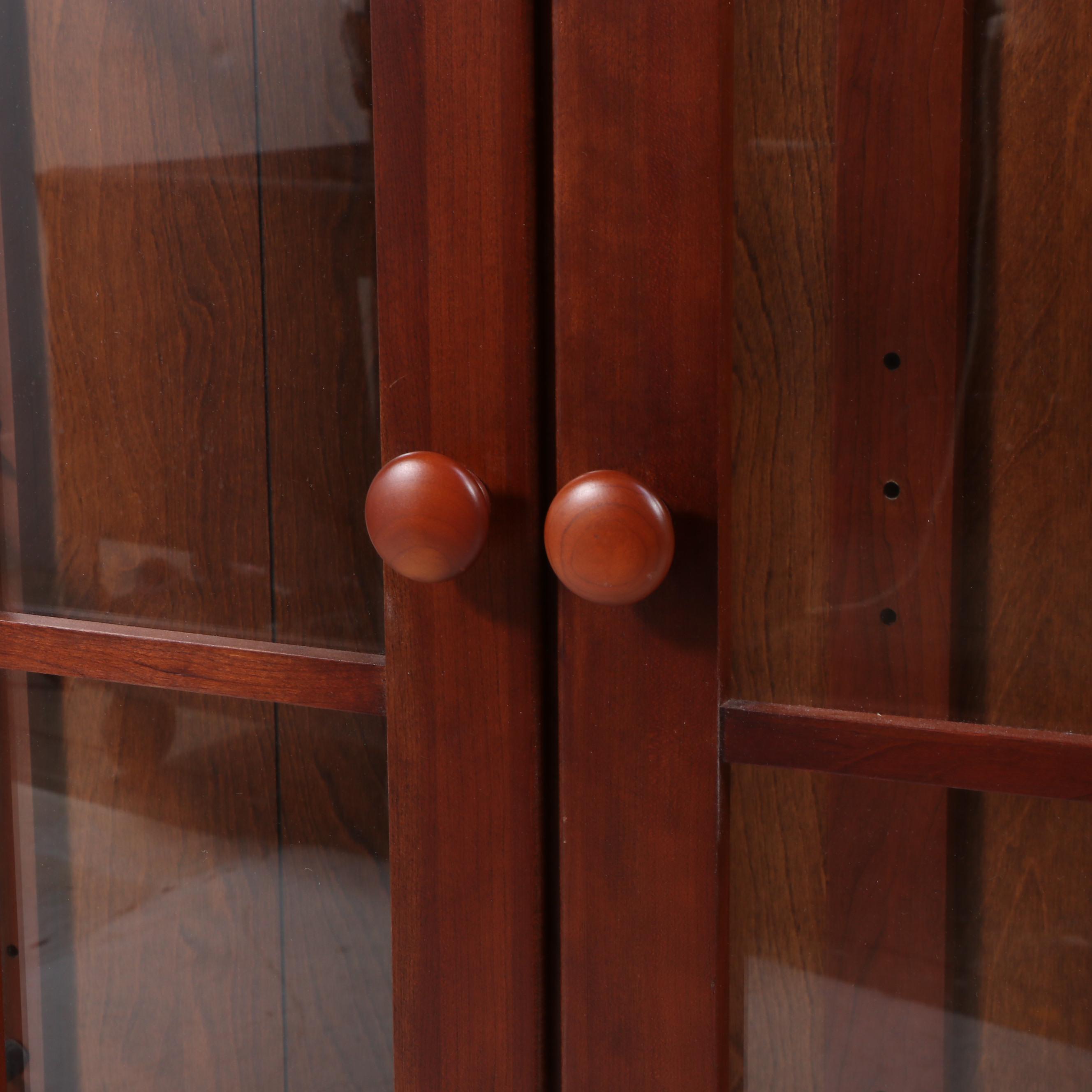 Ethan Allen "American Impressions" Arts and Crafts Style Cherry Display ...