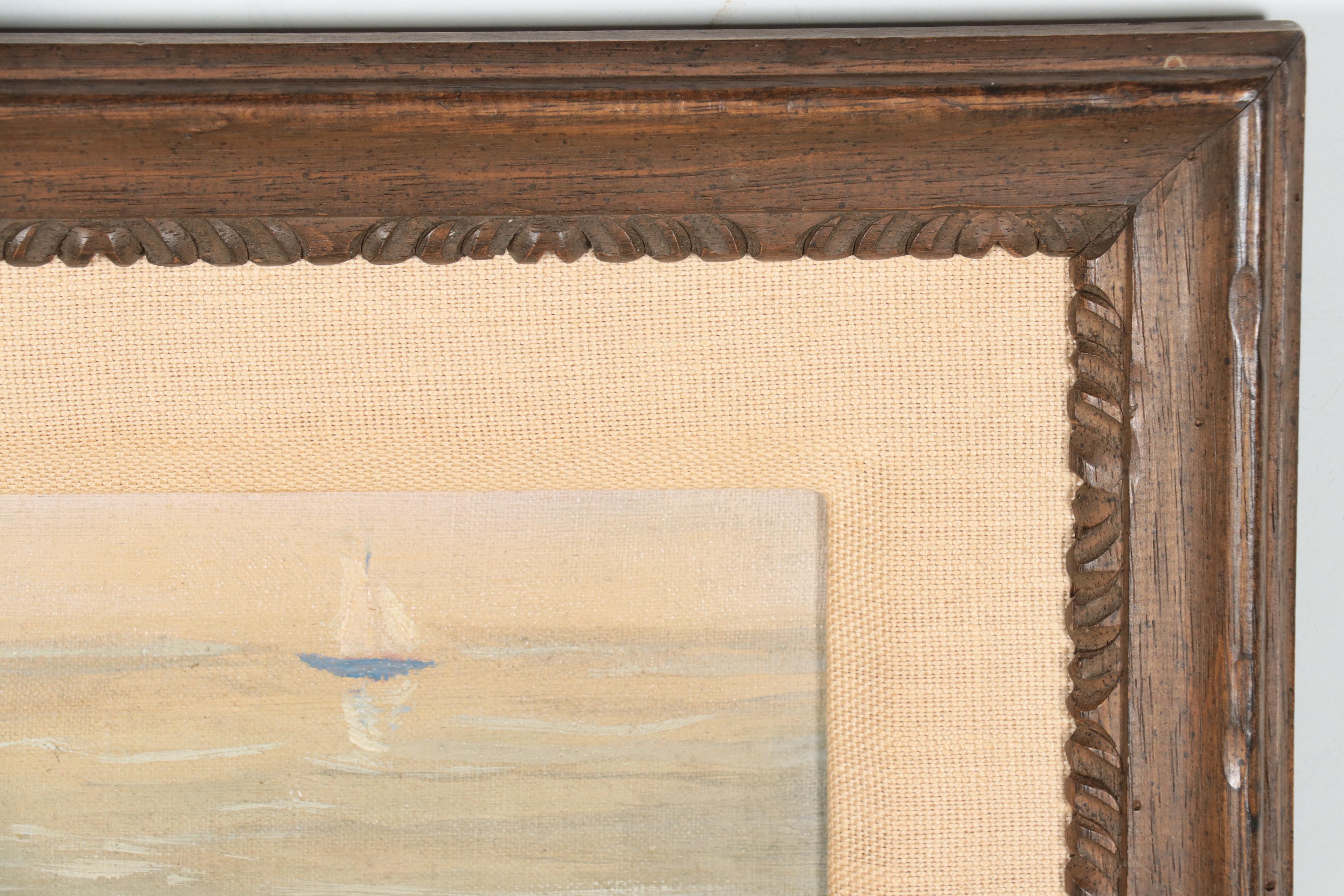 Martin Rettig Oil Painting of Figures on Beach | EBTH