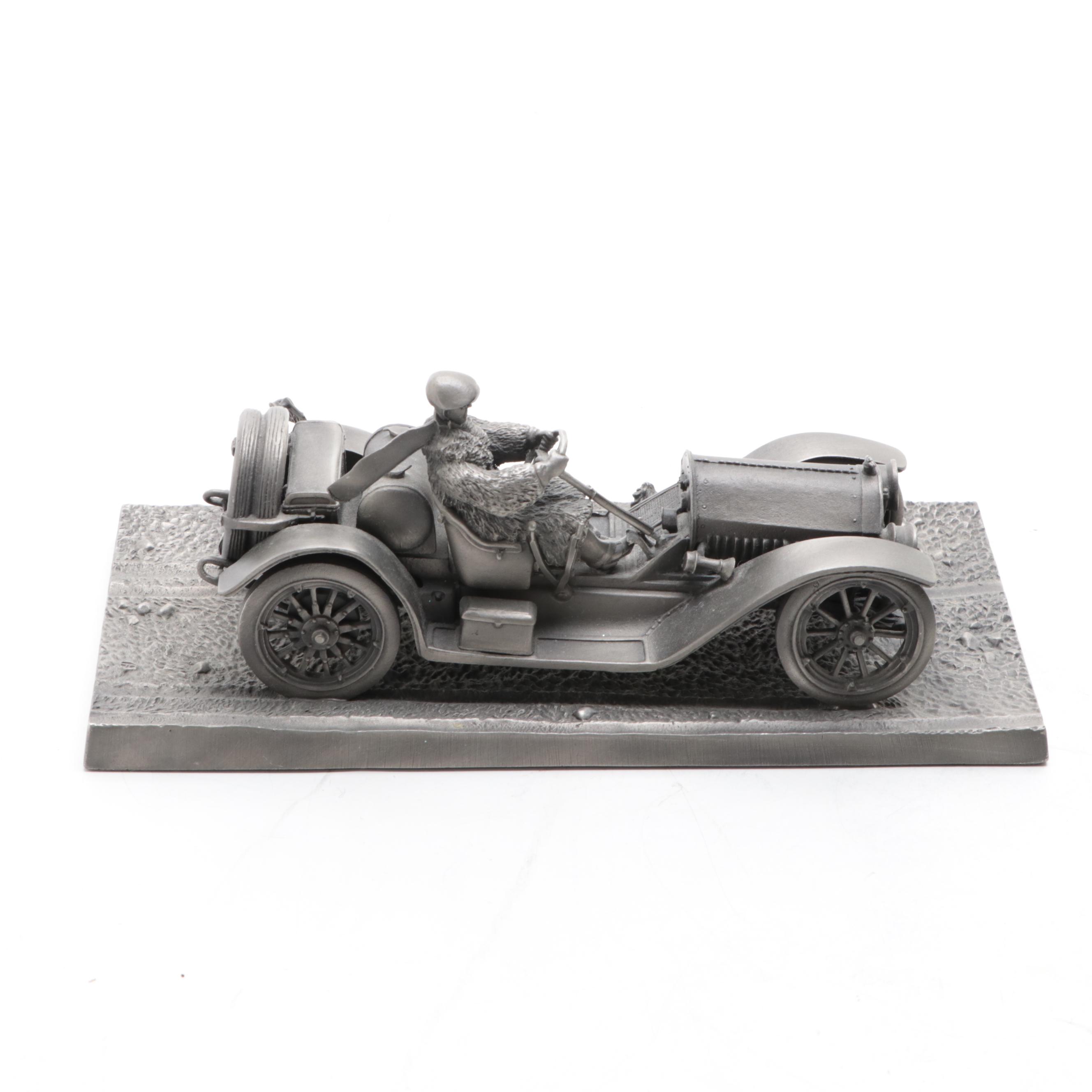 Franklin Mint Pewter "Stutz Bearcat", "Stanley Steamer", " Model T ...
