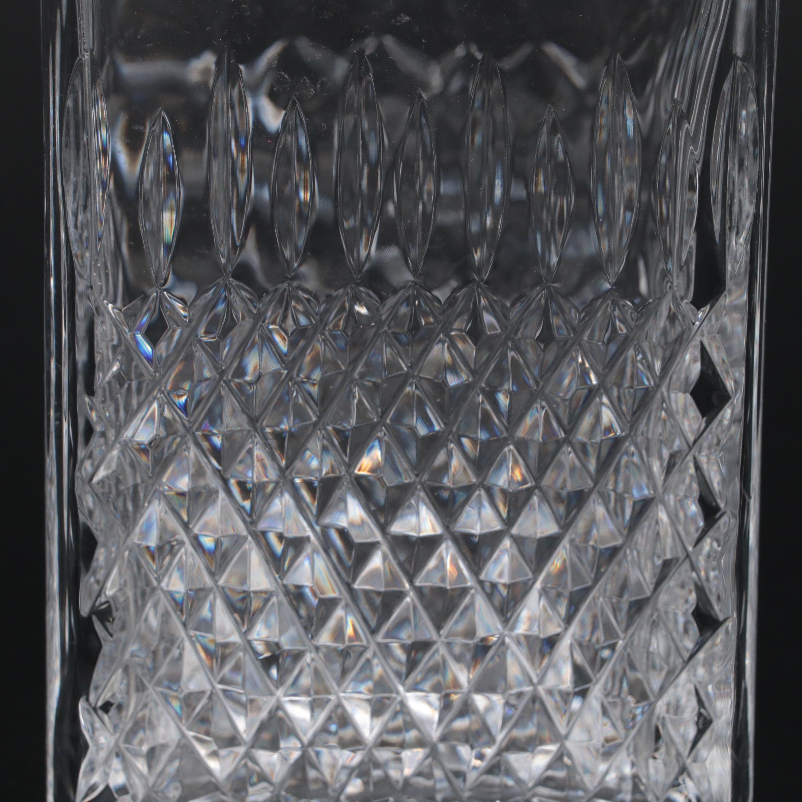 Rogaska "Diamond" Crystal Decanter with Other Cut Glass Ashtray | EBTH