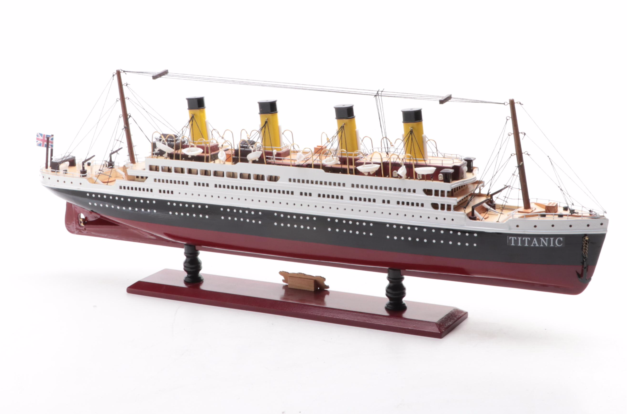 Painted Wooden "Titanic" Model Ship | EBTH
