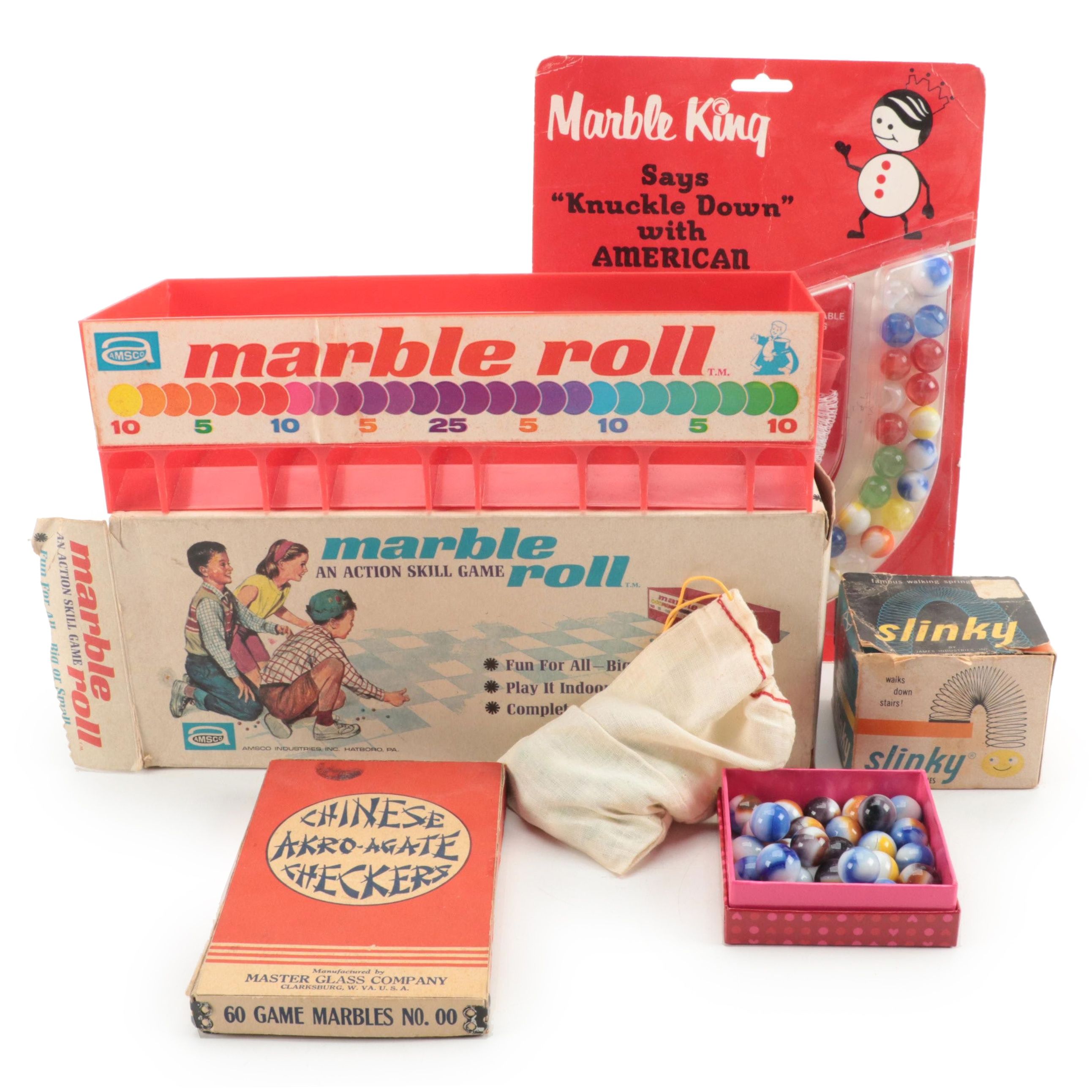 Marble King, Master Glass and Other Marbles, Marble Roll Game and ...