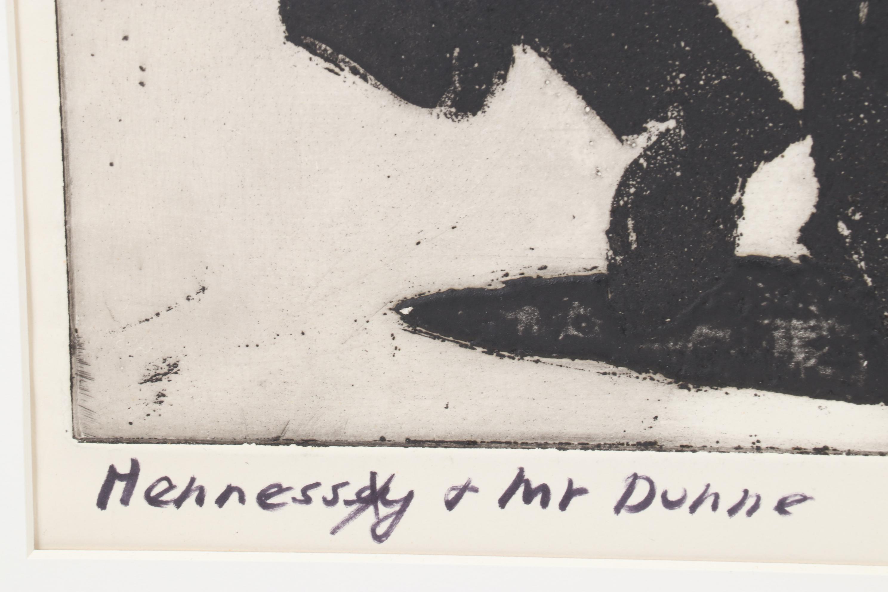 Sidney Chafetz Etching "Hennessy & Mr. Dunne," Circa 1970 | EBTH
