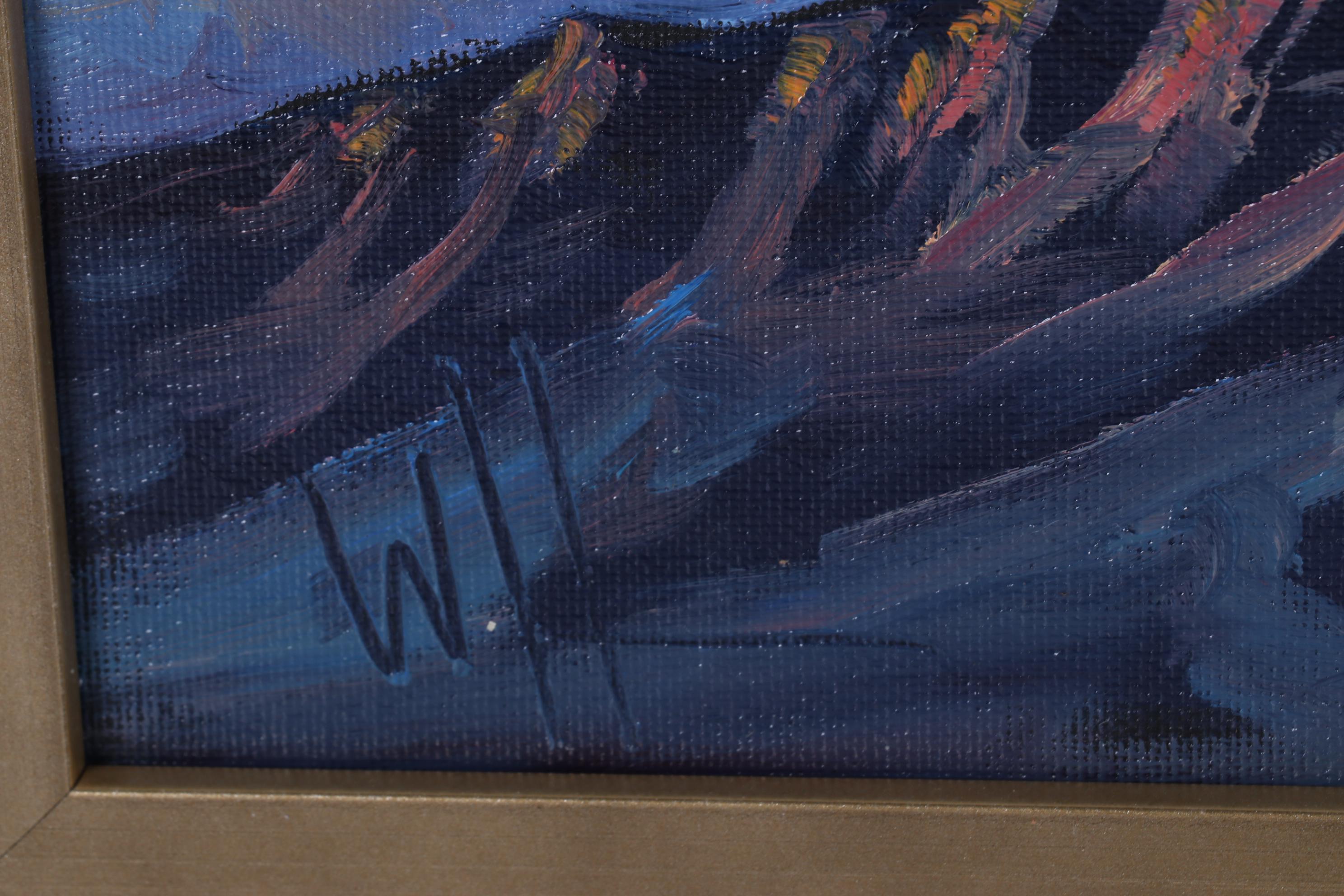 William Hawkins Oil Painting of Clouds Billowing Over Southwest ...