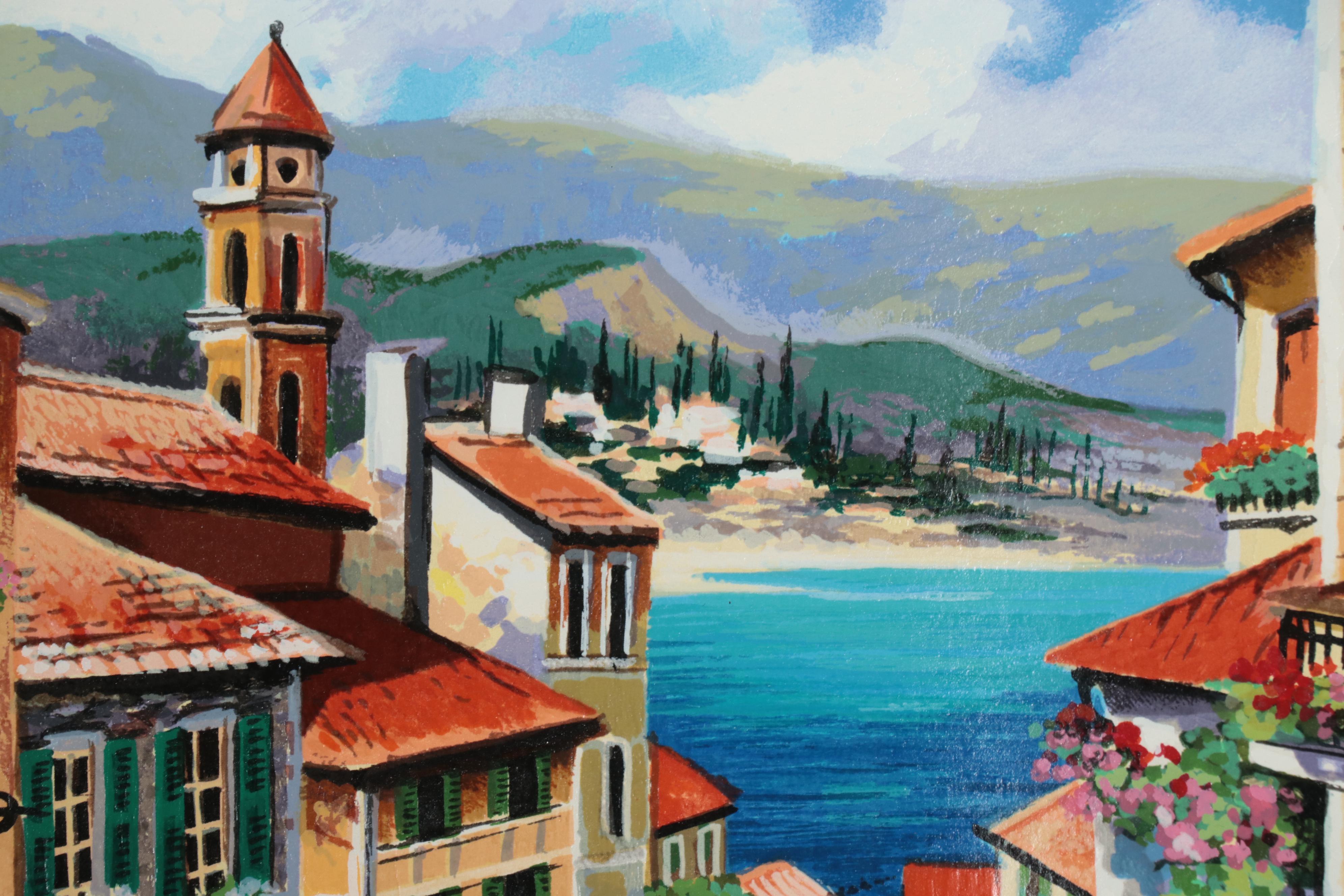 Anatoly Metlan Serigraph of Landscape "Walkway Near The Lake" | EBTH