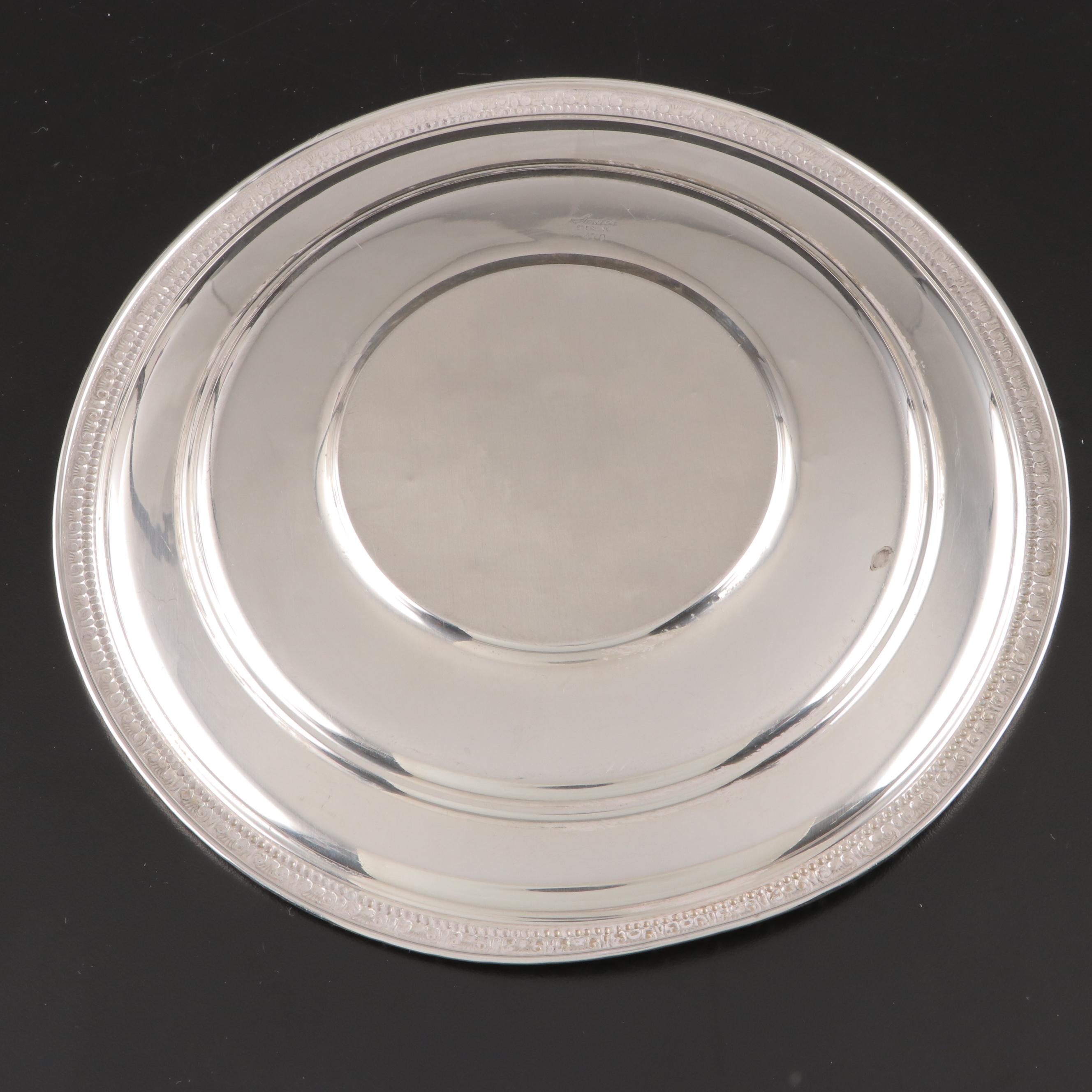 Watson Co. Sterling Silver Basket with Alvin and Amston Sterling Plates ...