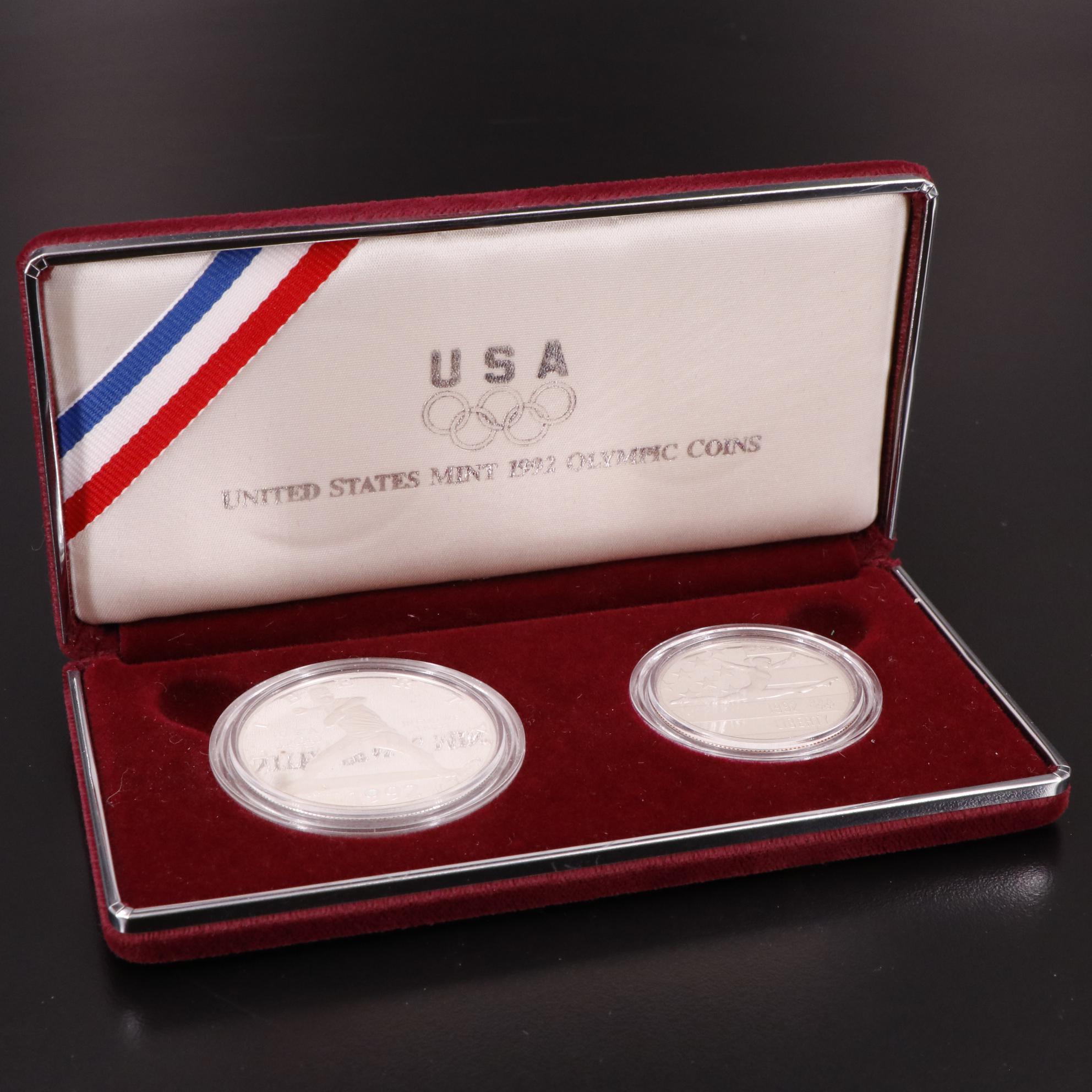 Four Different Modern Commemorative Proof One and Two Coin Sets | EBTH