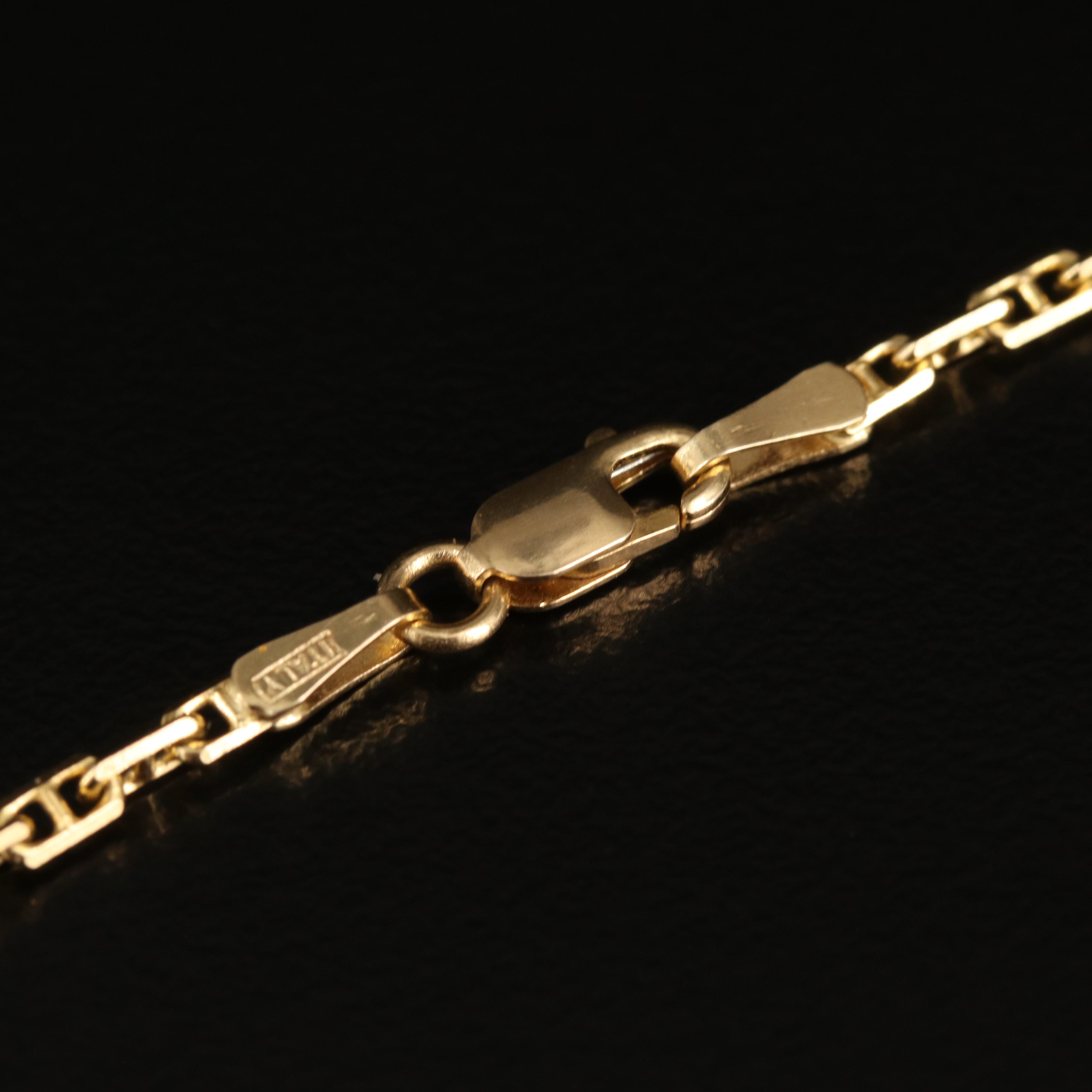 Italian 14K Mariner Chain Necklace | EBTH