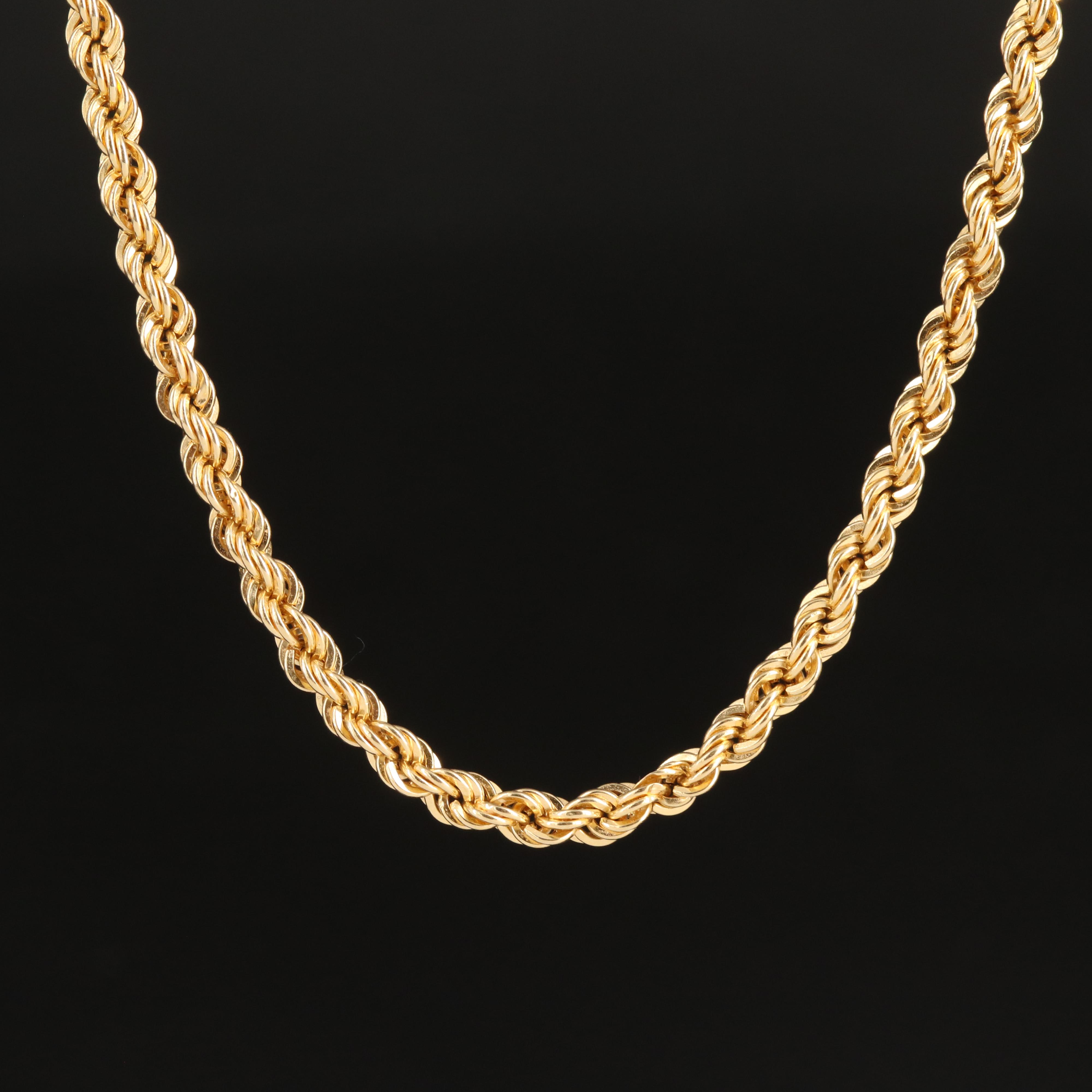 18K Rope Chain Necklace | EBTH
