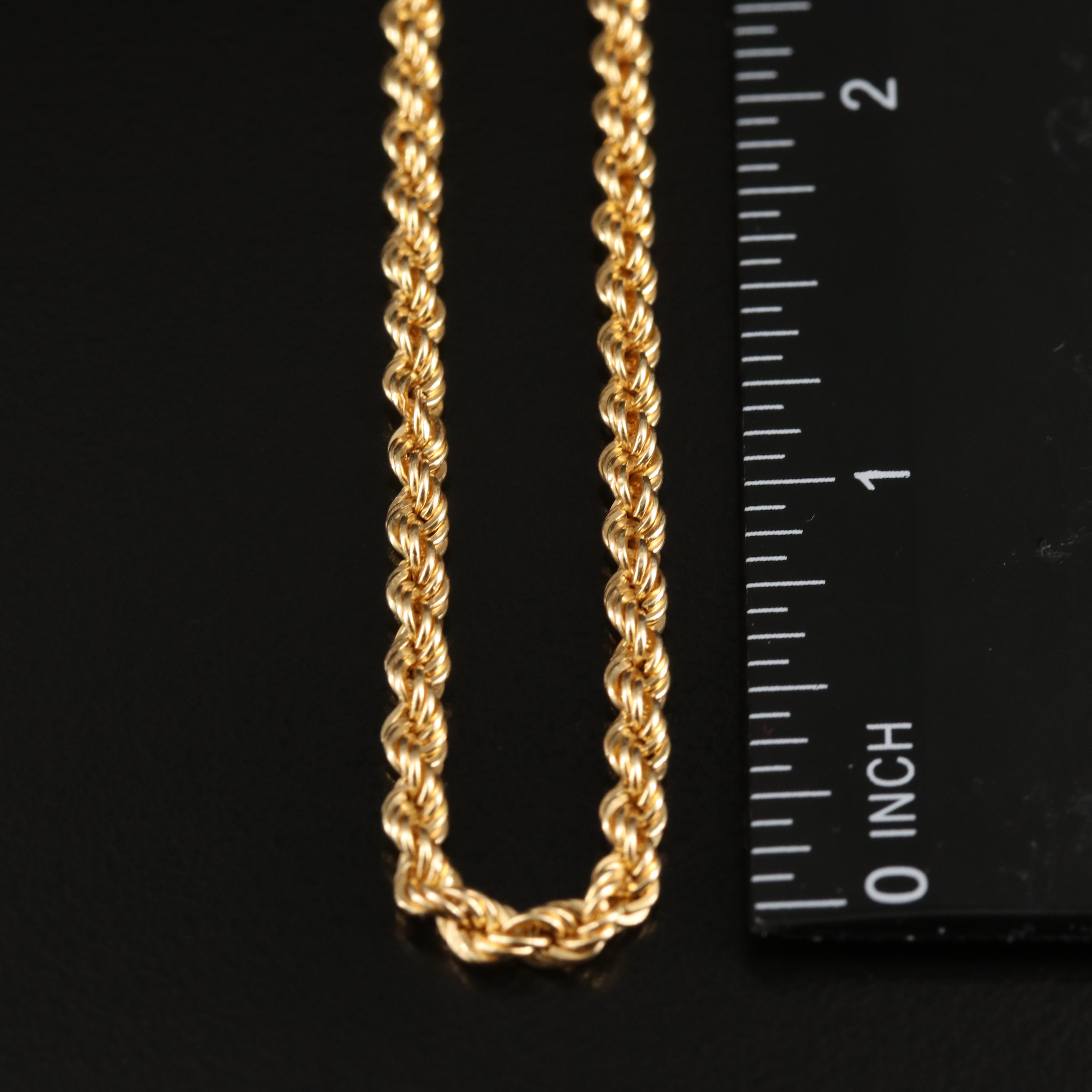 18K Rope Chain Necklace | EBTH