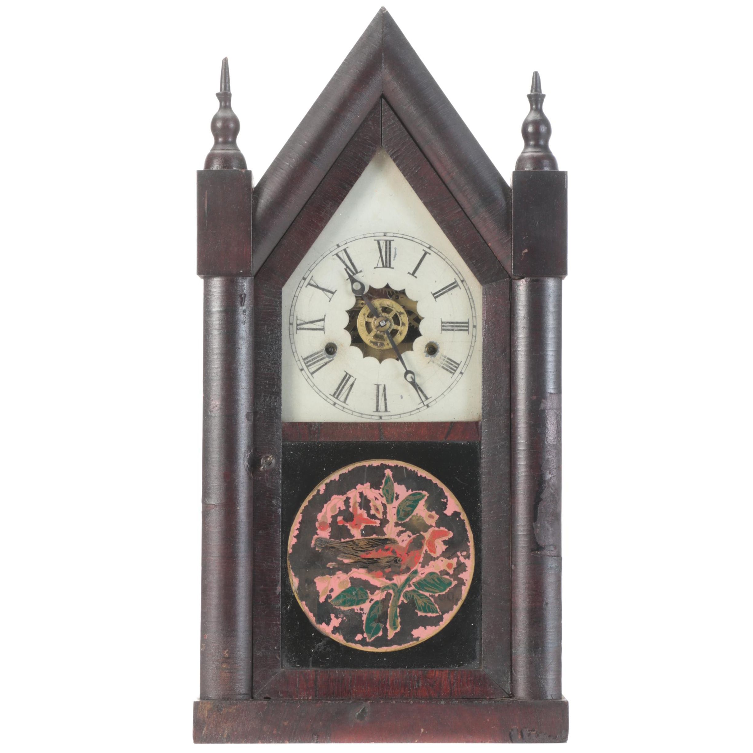 William L. Gilbert Wooden Steeple Clock, 1881 | EBTH