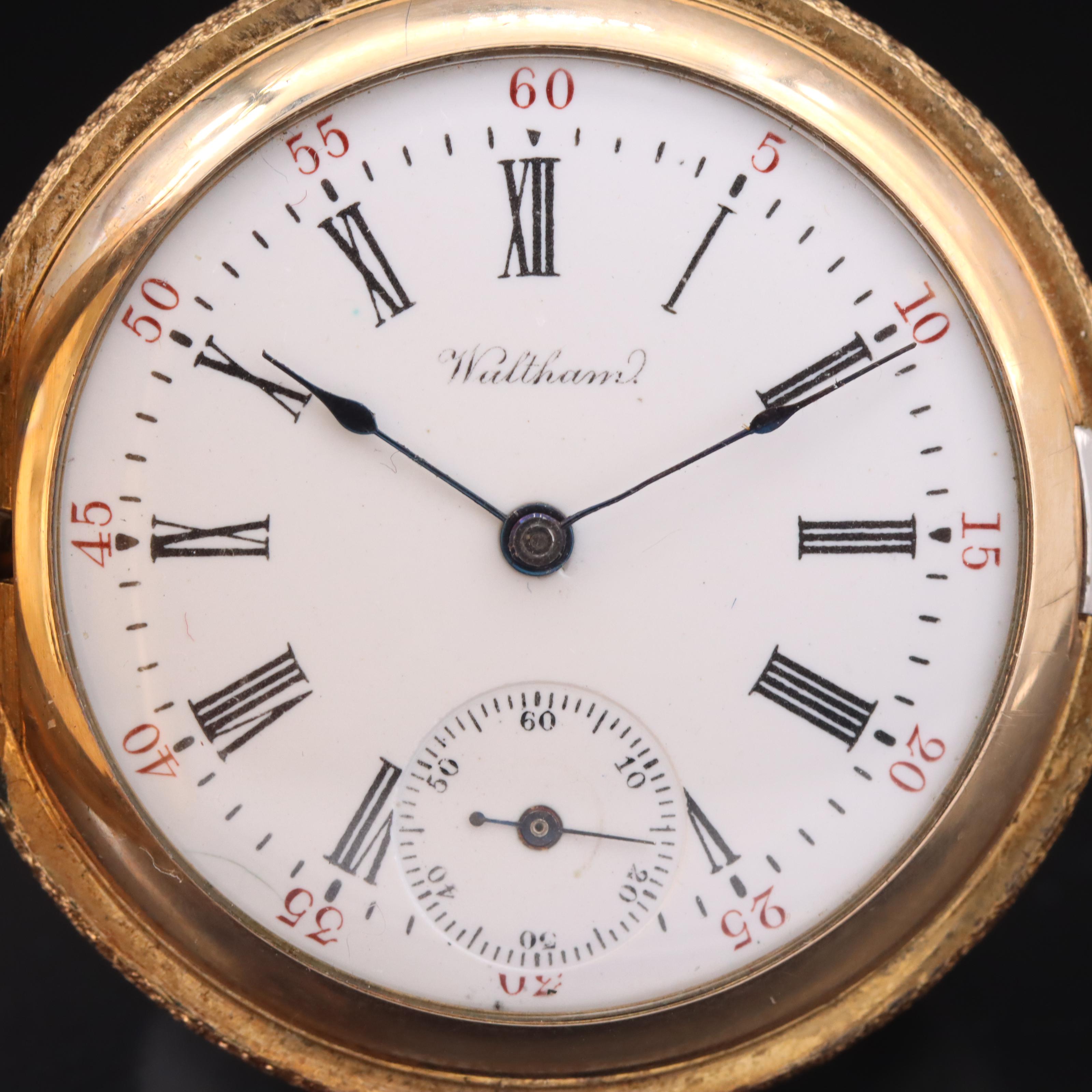 1898 Waltham Gold-Filled Hunting Case Pocket Watch | EBTH