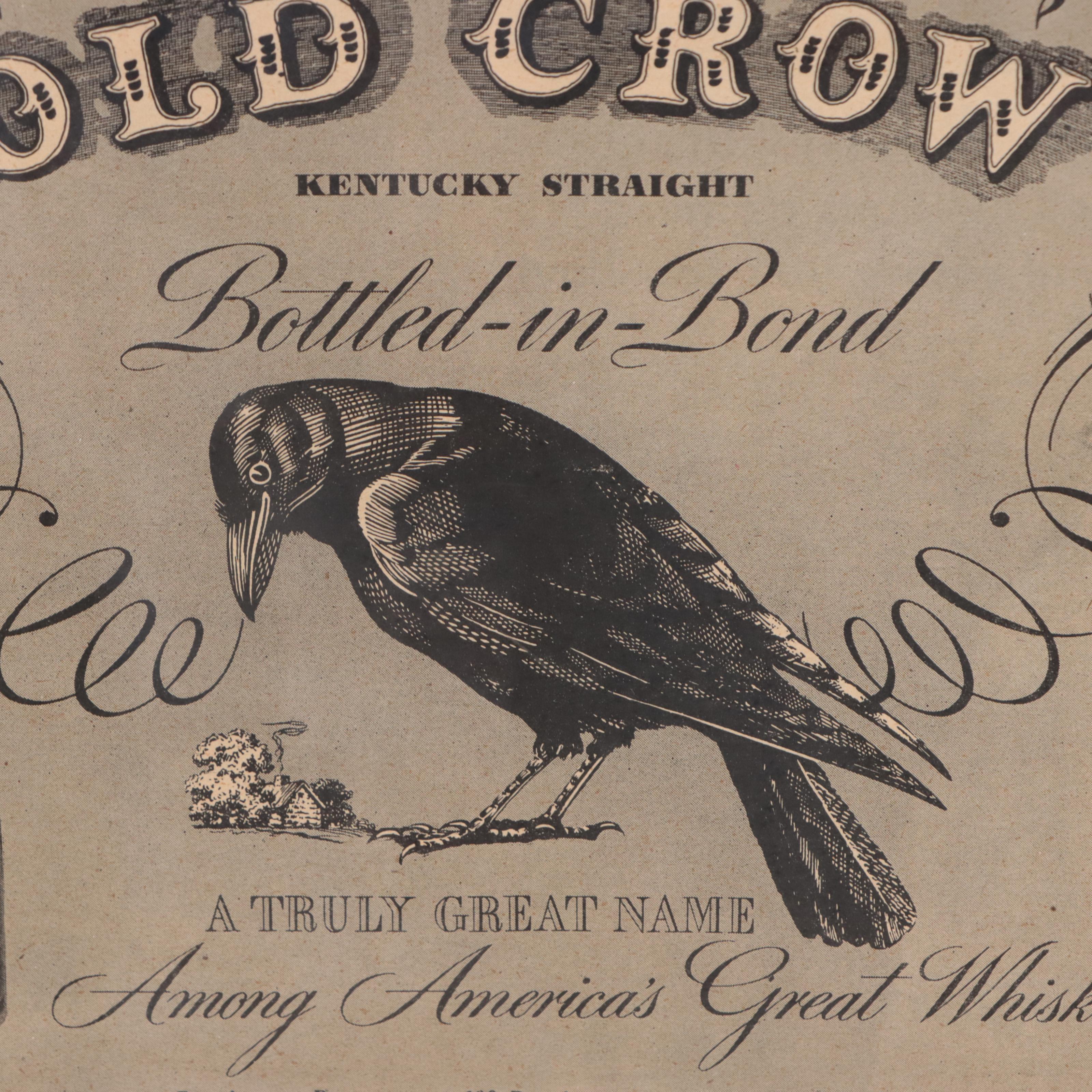 Old Crow Lithograph Advertisement Page, 1946 | EBTH