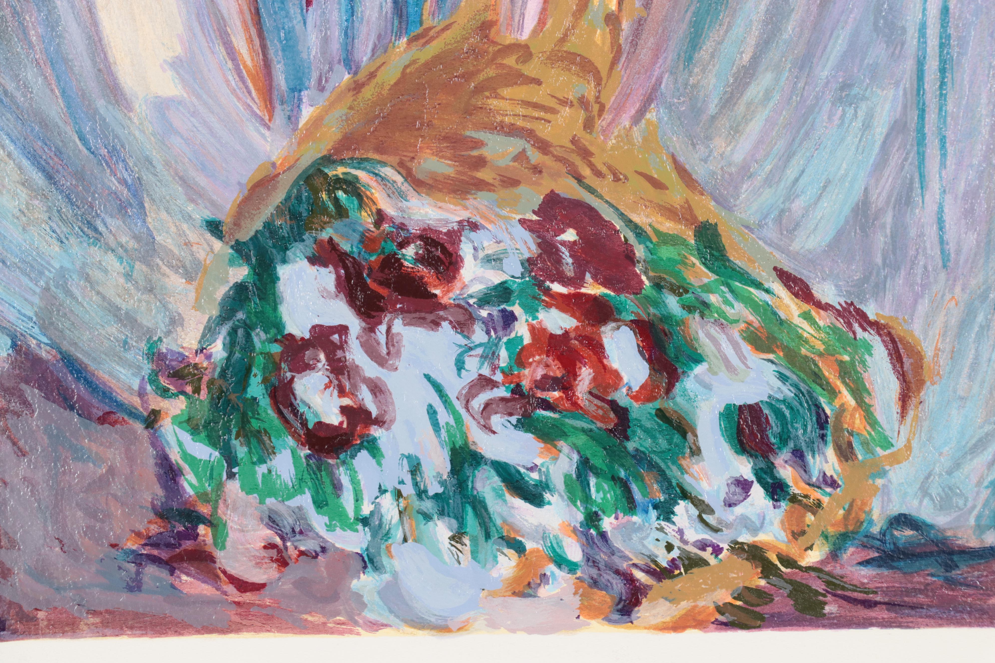 Barbara A. Wood Serigraph "Blue Lady," 1996 | EBTH