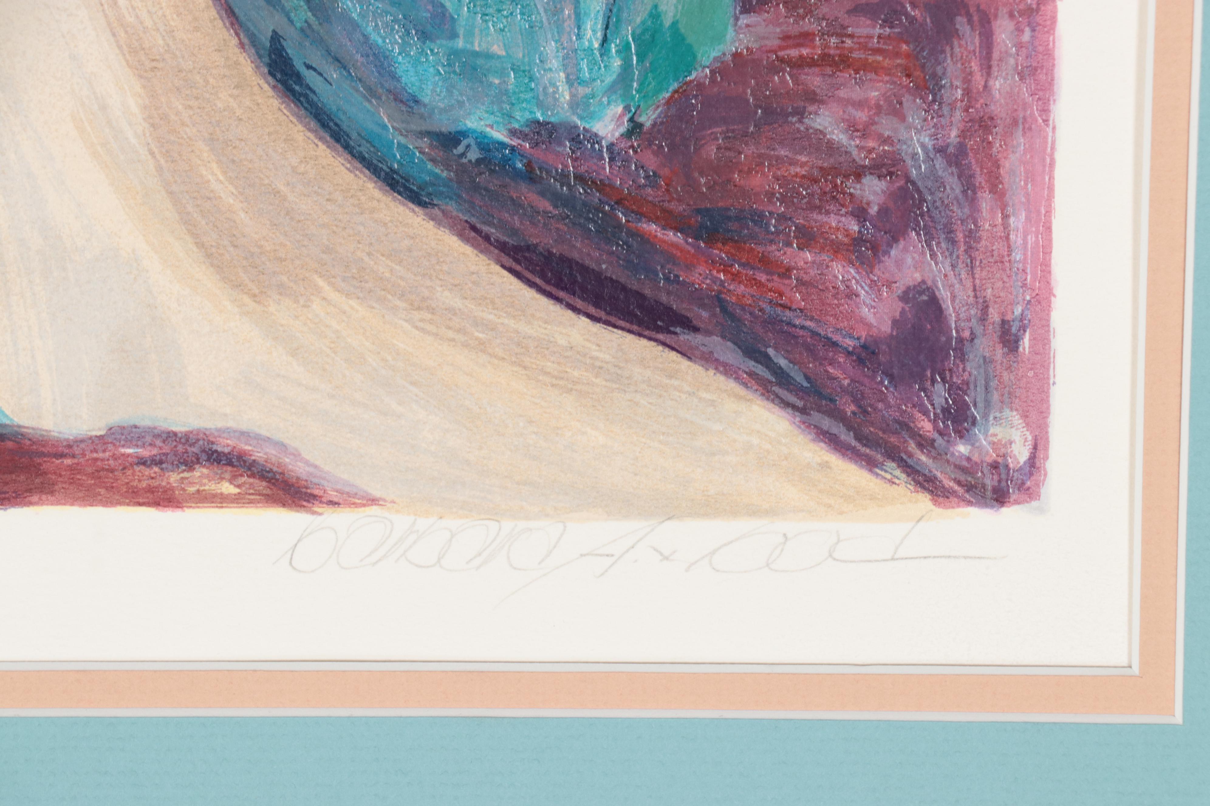 Barbara A. Wood Serigraph "Blue Lady," 1996 | EBTH