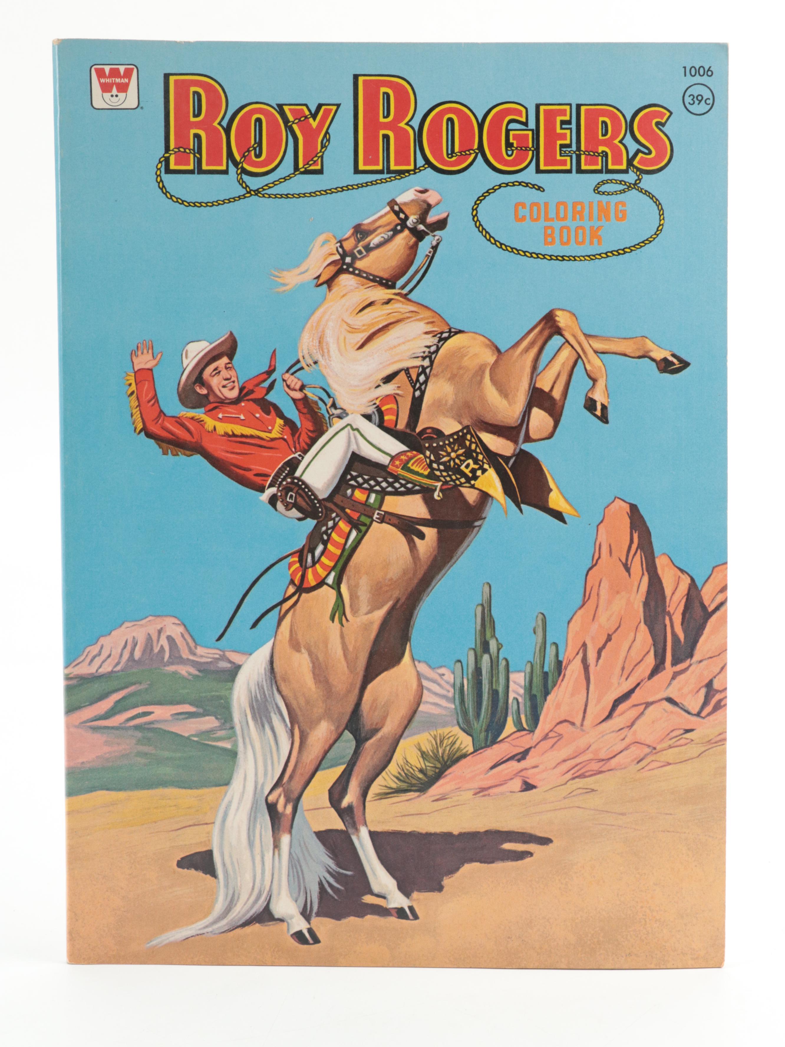 Roy Rogers Coloring Books with Toy Guns and Framed Print | EBTH