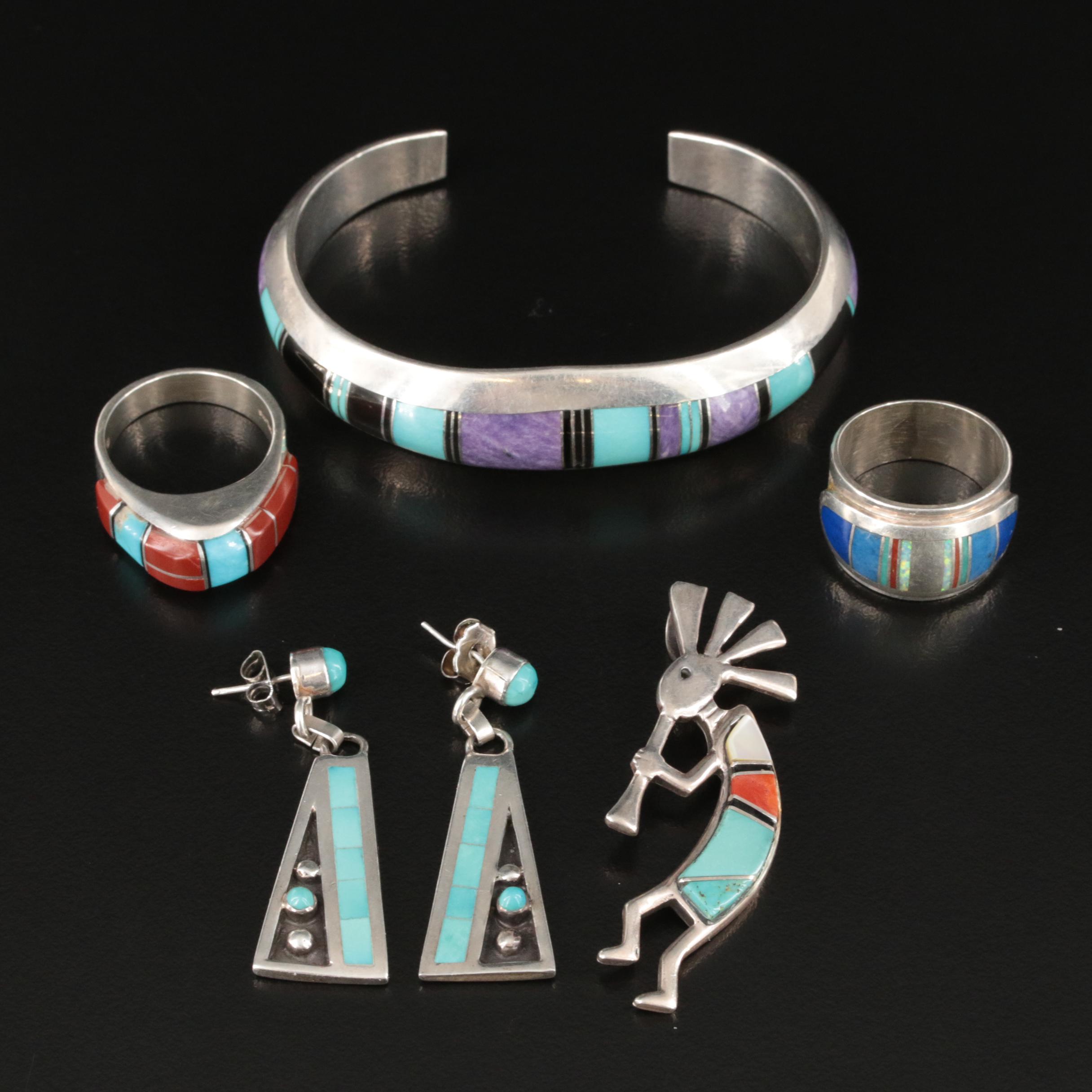 Jobeth D. Mayes Zuni, James Lee, Tom Sam Navajo Diné and Inlay Jewelry ...