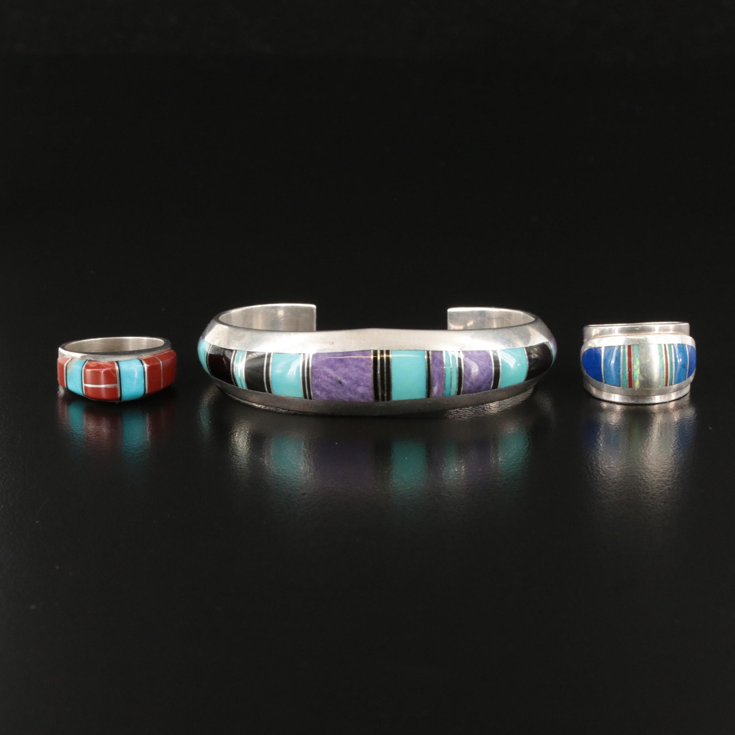 Jobeth D. Mayes Zuni, James Lee, Tom Sam Navajo Diné and Inlay Jewelry ...