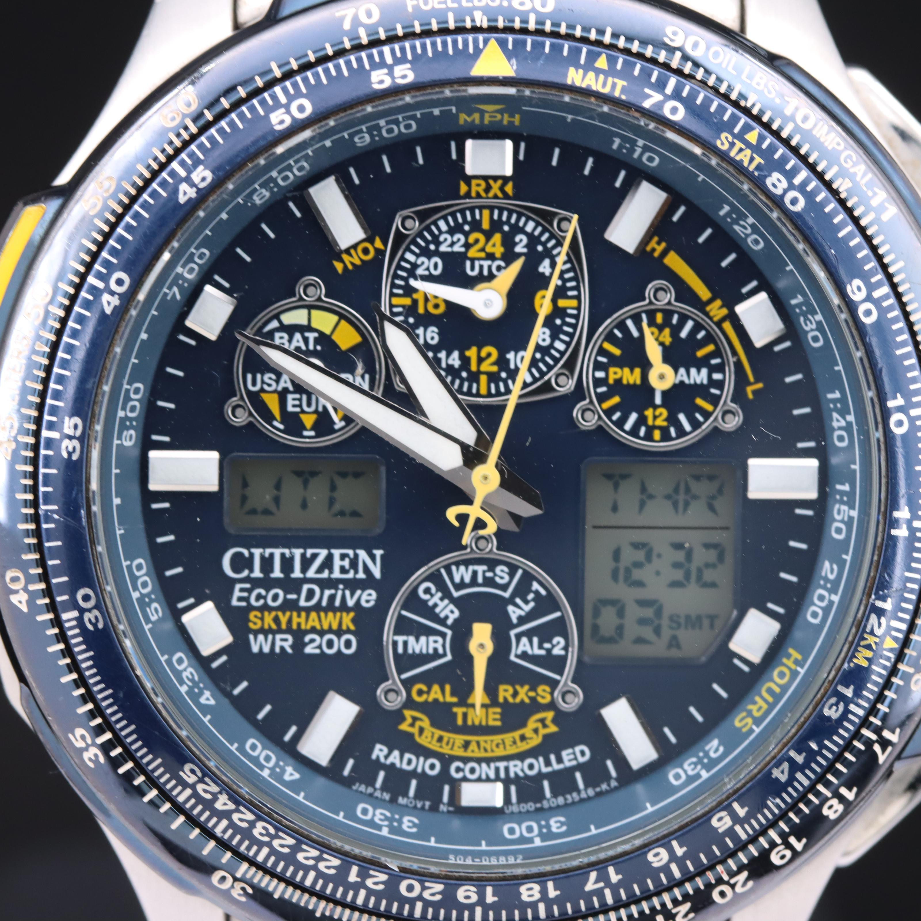 Citizen Blue Angels Skyhawk Eco-Drive Wristwatch | EBTH