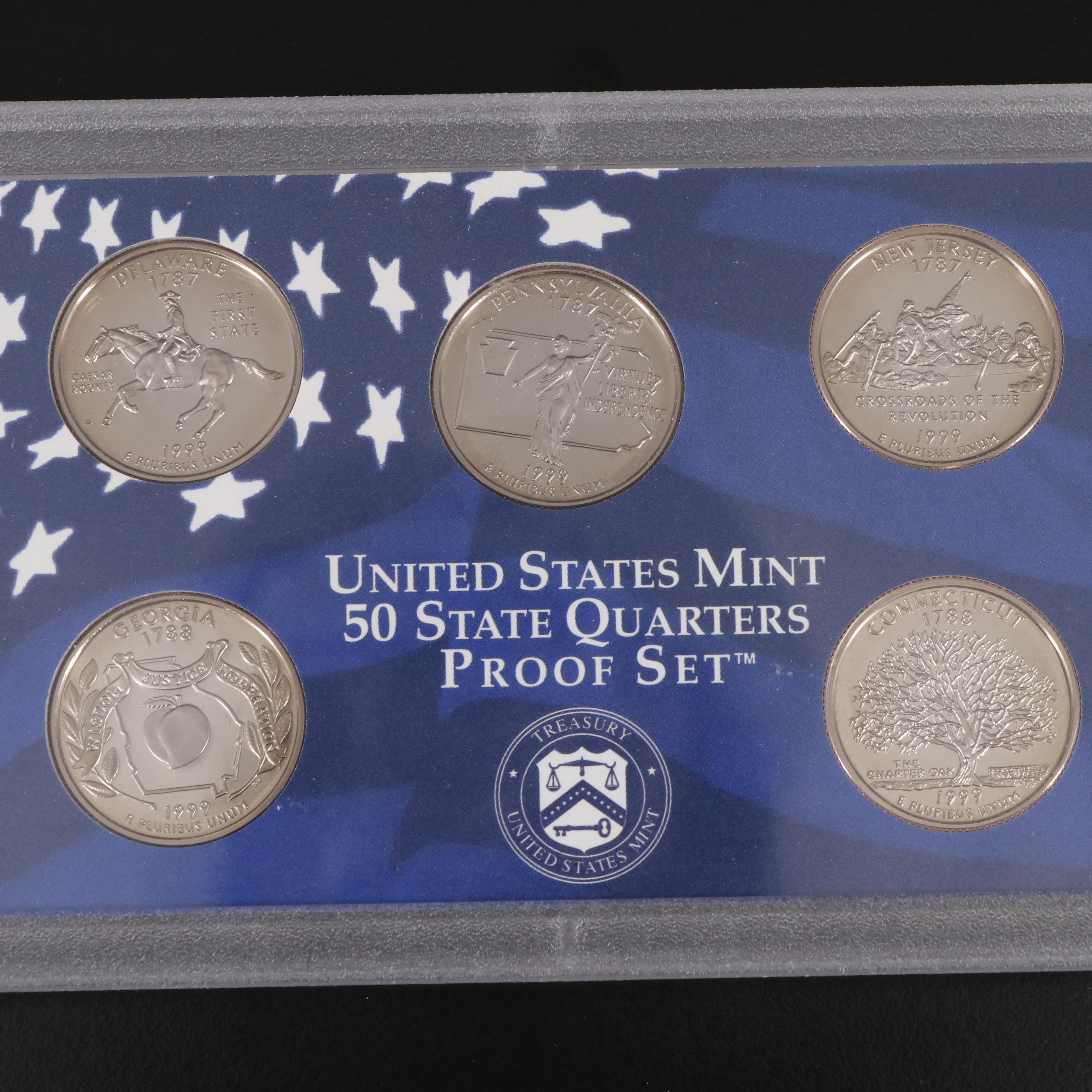 Complete Set of Fifty Proof State Quarters, 1999–2009 | EBTH