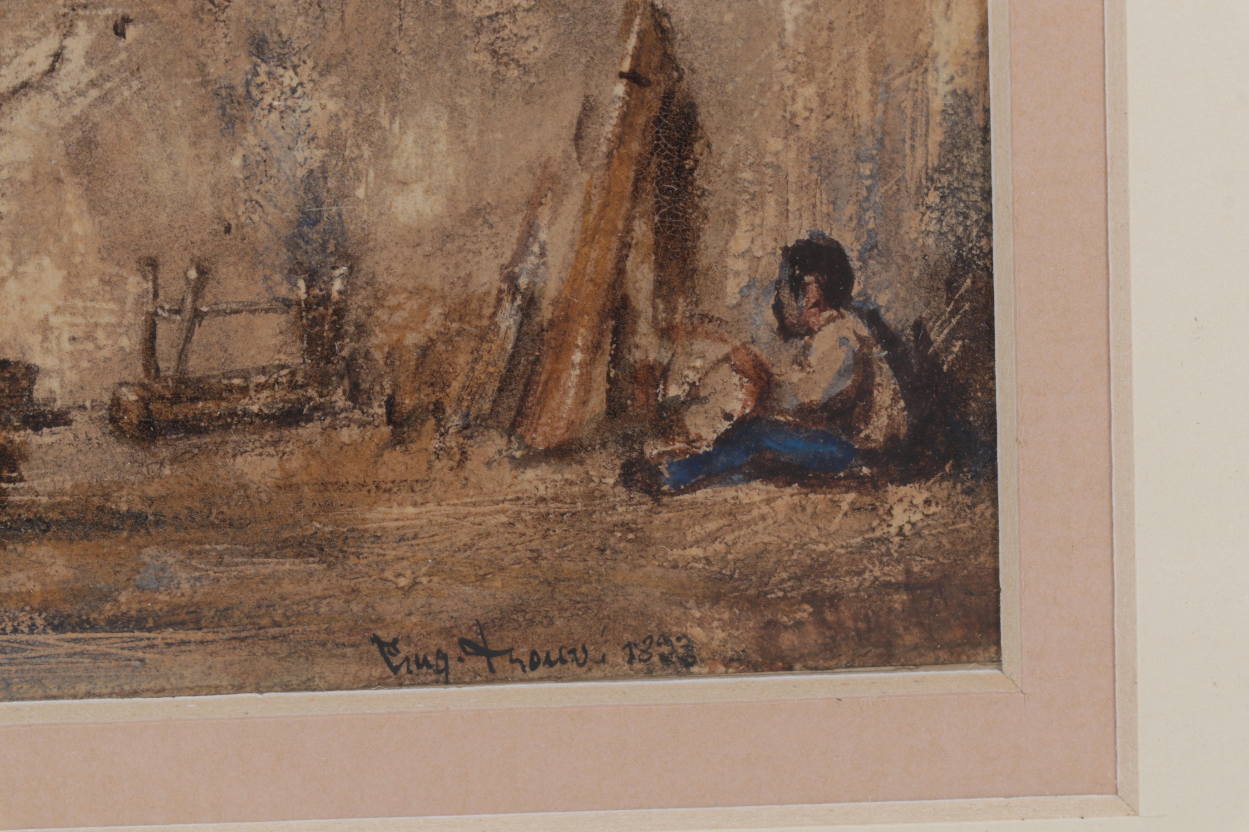 Provincial Village Enclosure Tempera Painting, 1823 | EBTH