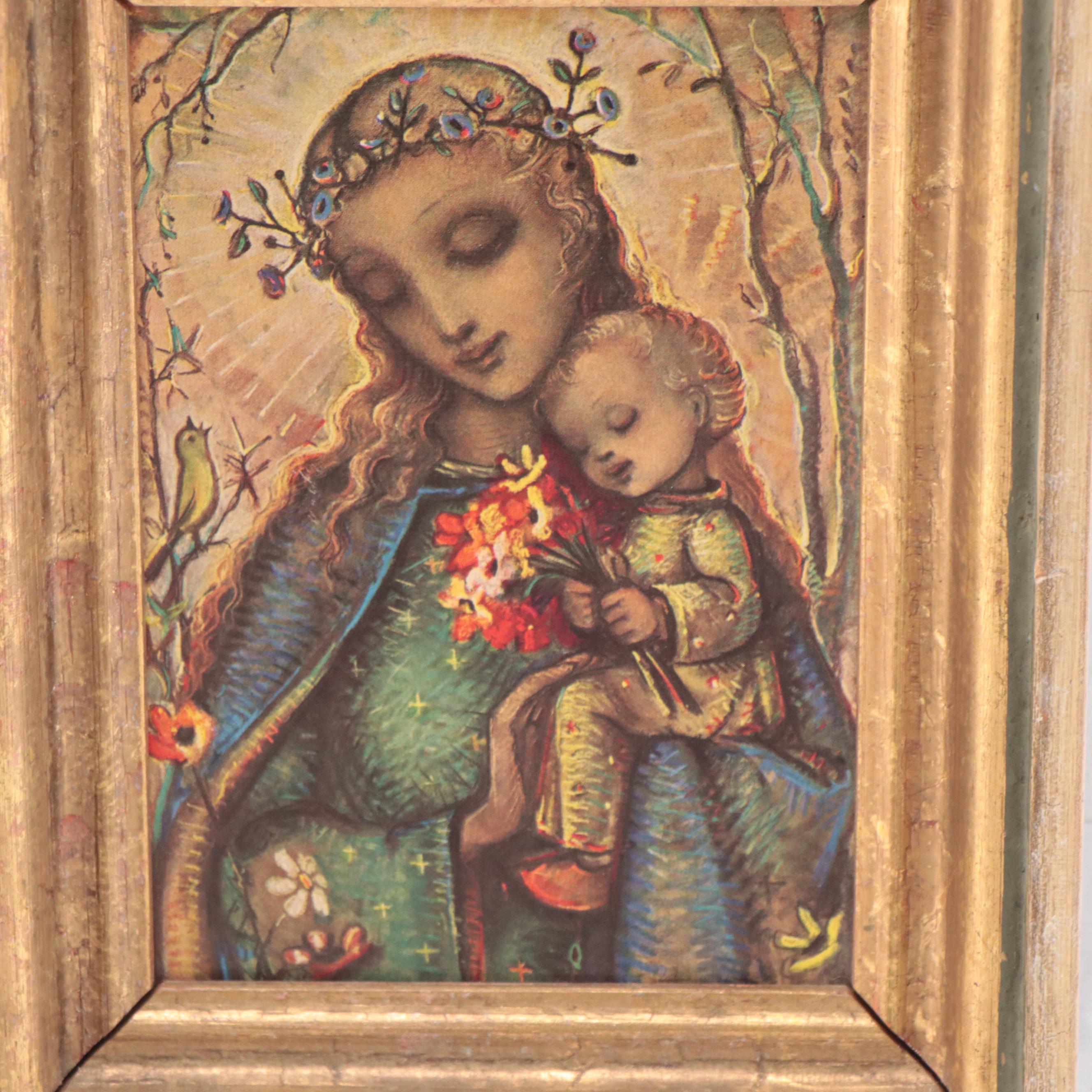 Offset Lithograph After Maria Innocentia Hummel "Mary: Queen of May" | EBTH