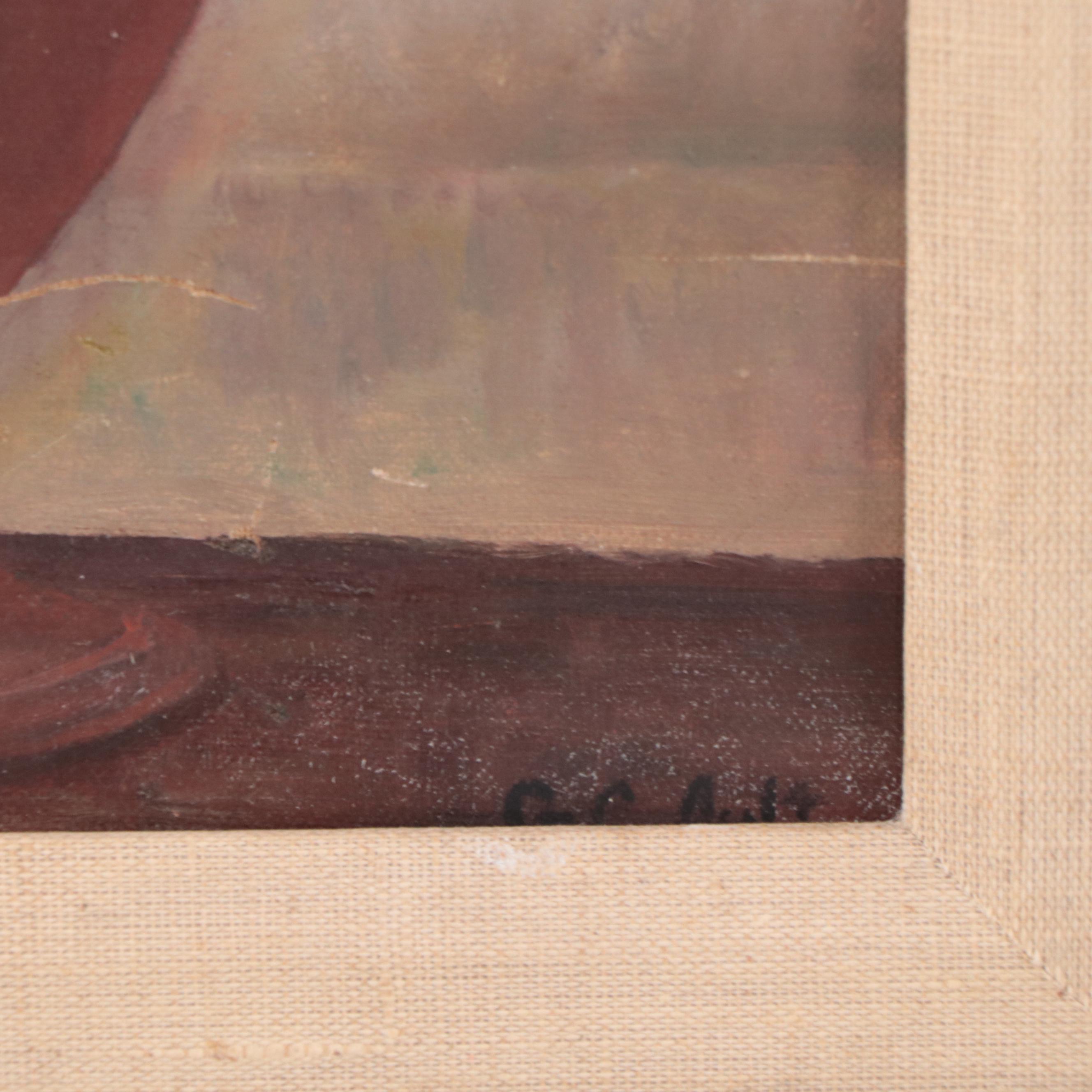 George Copeland Ault Still Life Oil Painting of Fruit, Circa 1925 | EBTH