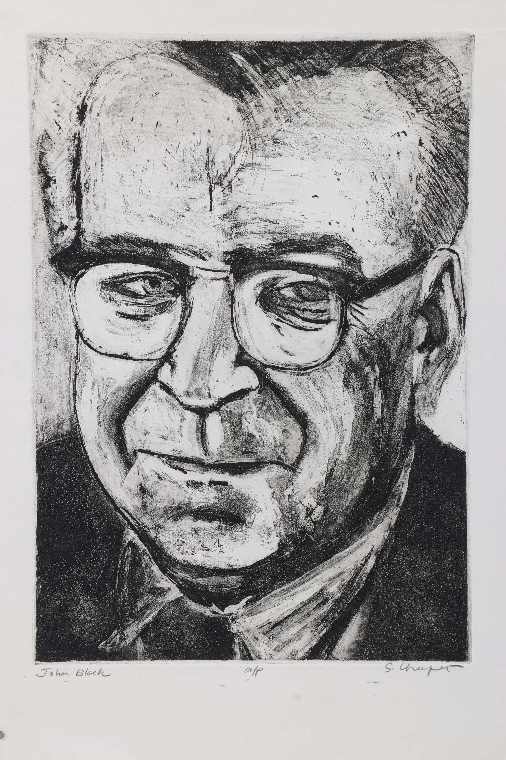 Sidney Chafetz Etching "John Black," 1977 | EBTH