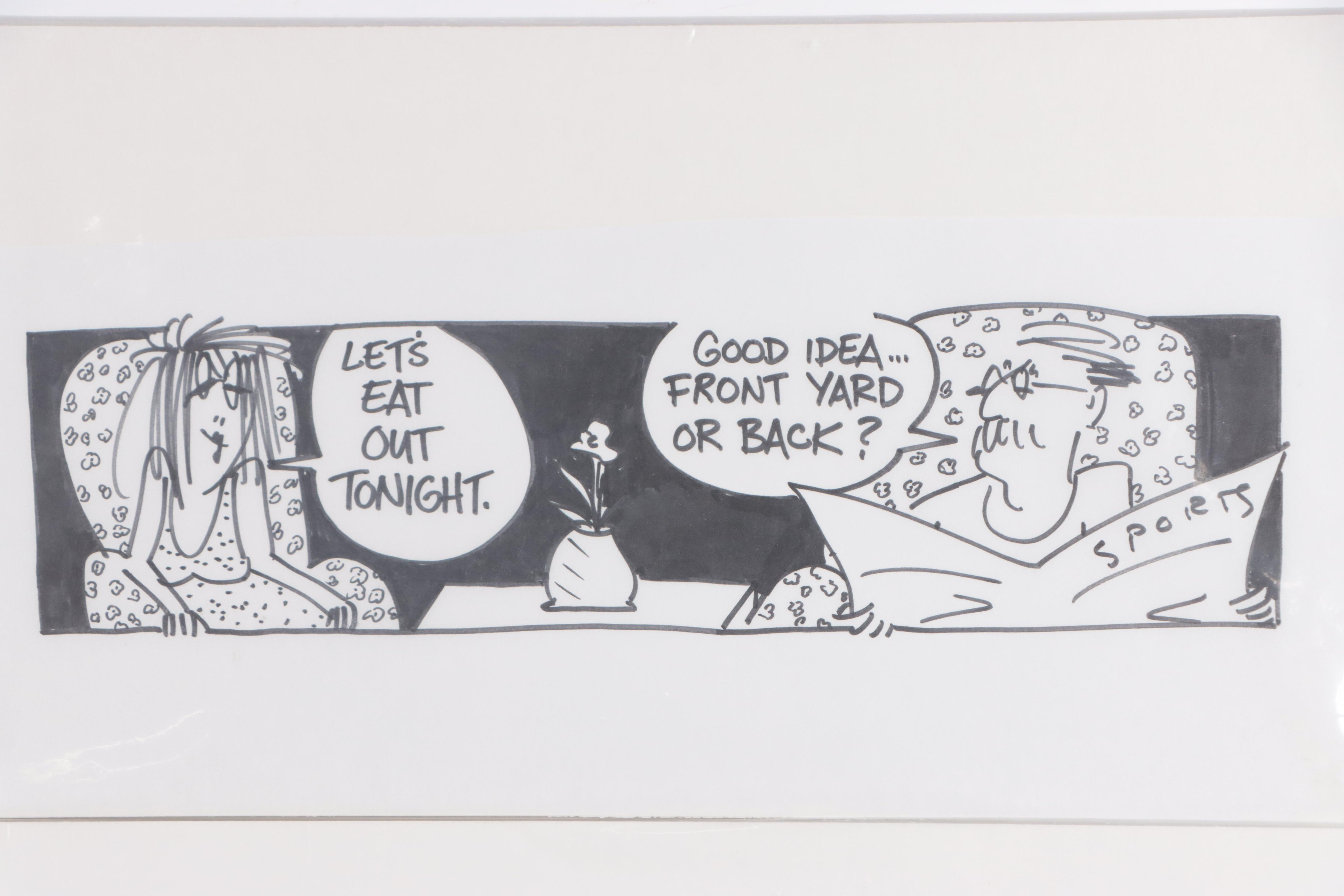 Emerson Quillin Cartoon Ink Drawings and Lithographs | EBTH