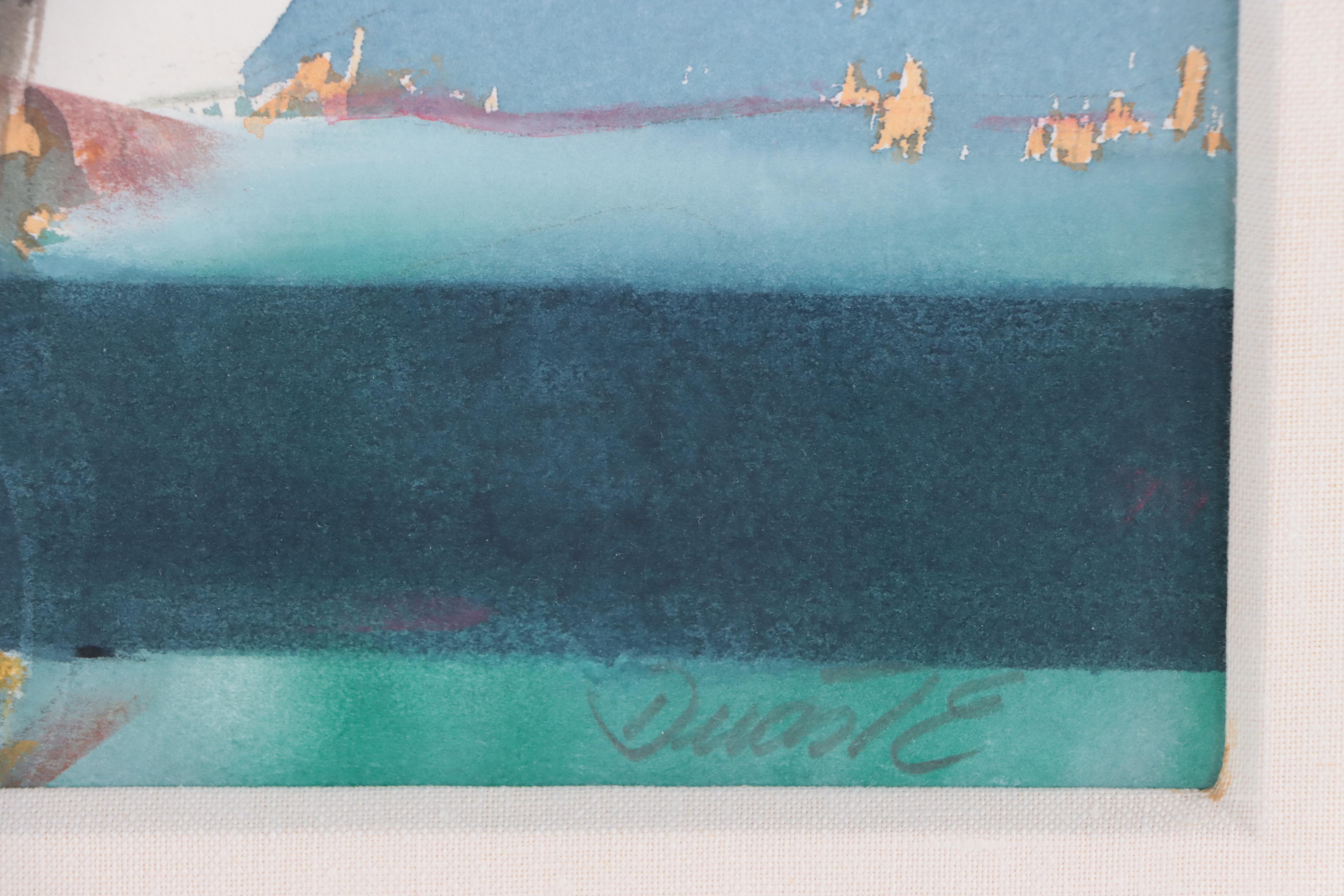 Dalva Duarte Watercolor Painting "Horse Racing," 1990 | EBTH