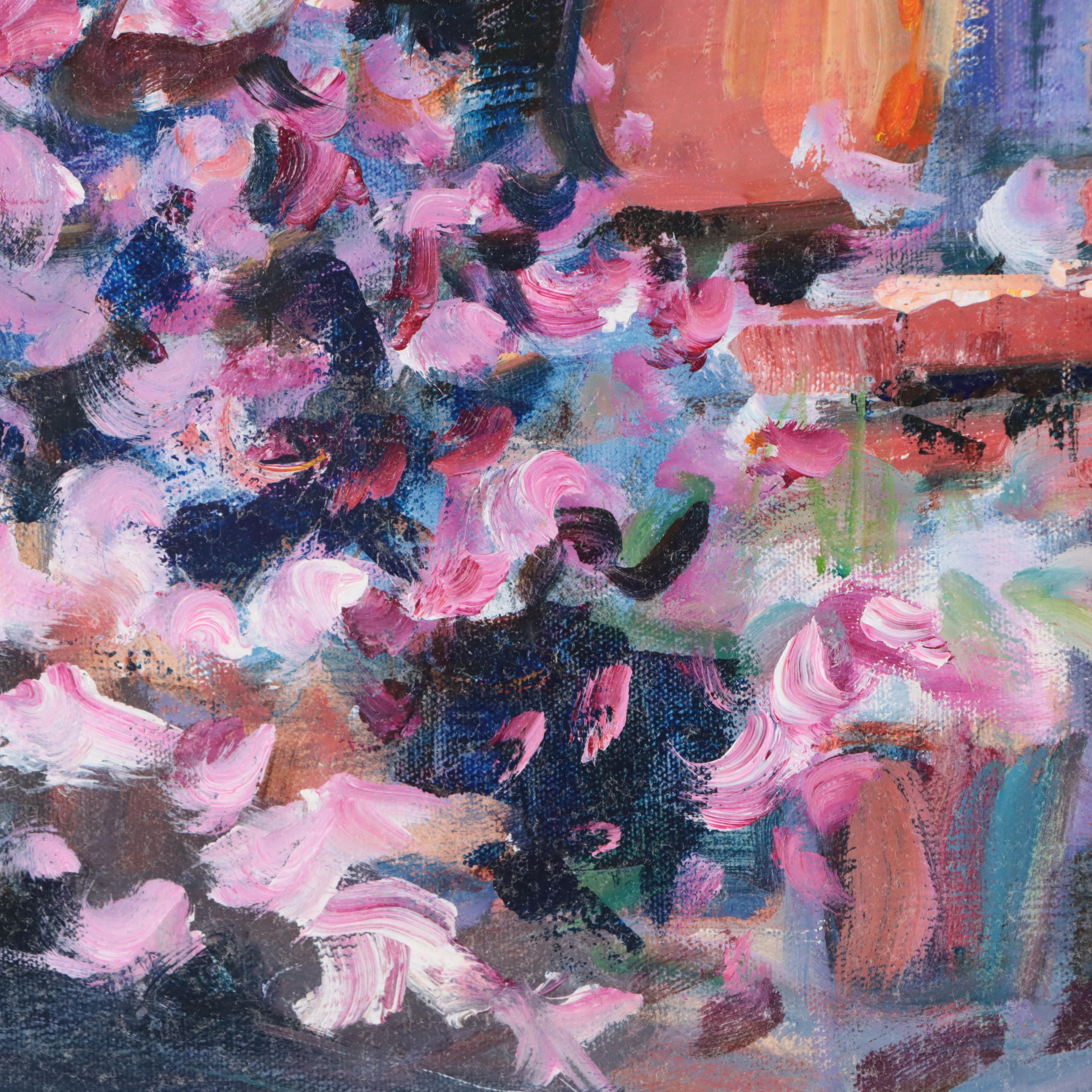 Frédéric Bonin Pissarro Oil Painting of Garden, Late 20th Century | EBTH