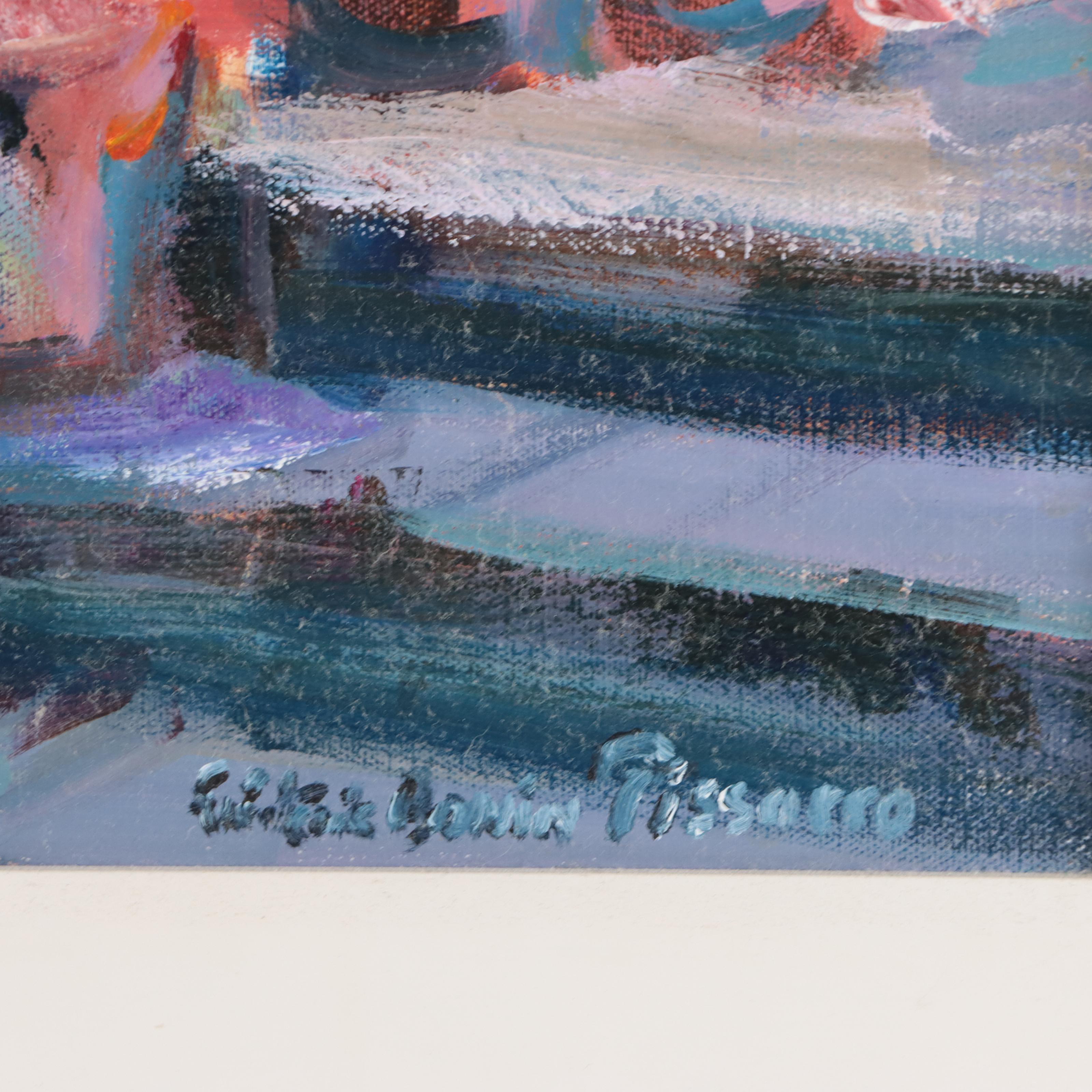 Frédéric Bonin Pissarro Oil Painting of Garden, Late 20th Century | EBTH