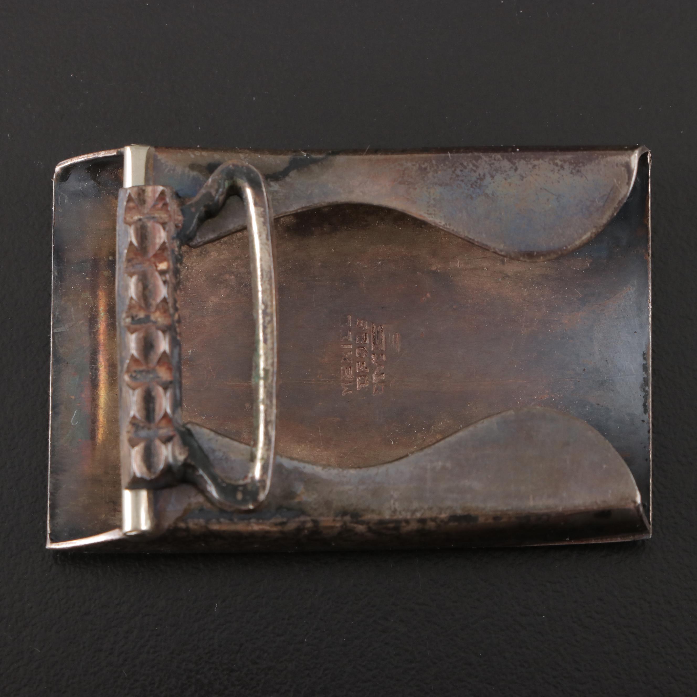 Chased Sterling Silver Belt Buckles and Belt Tip | EBTH
